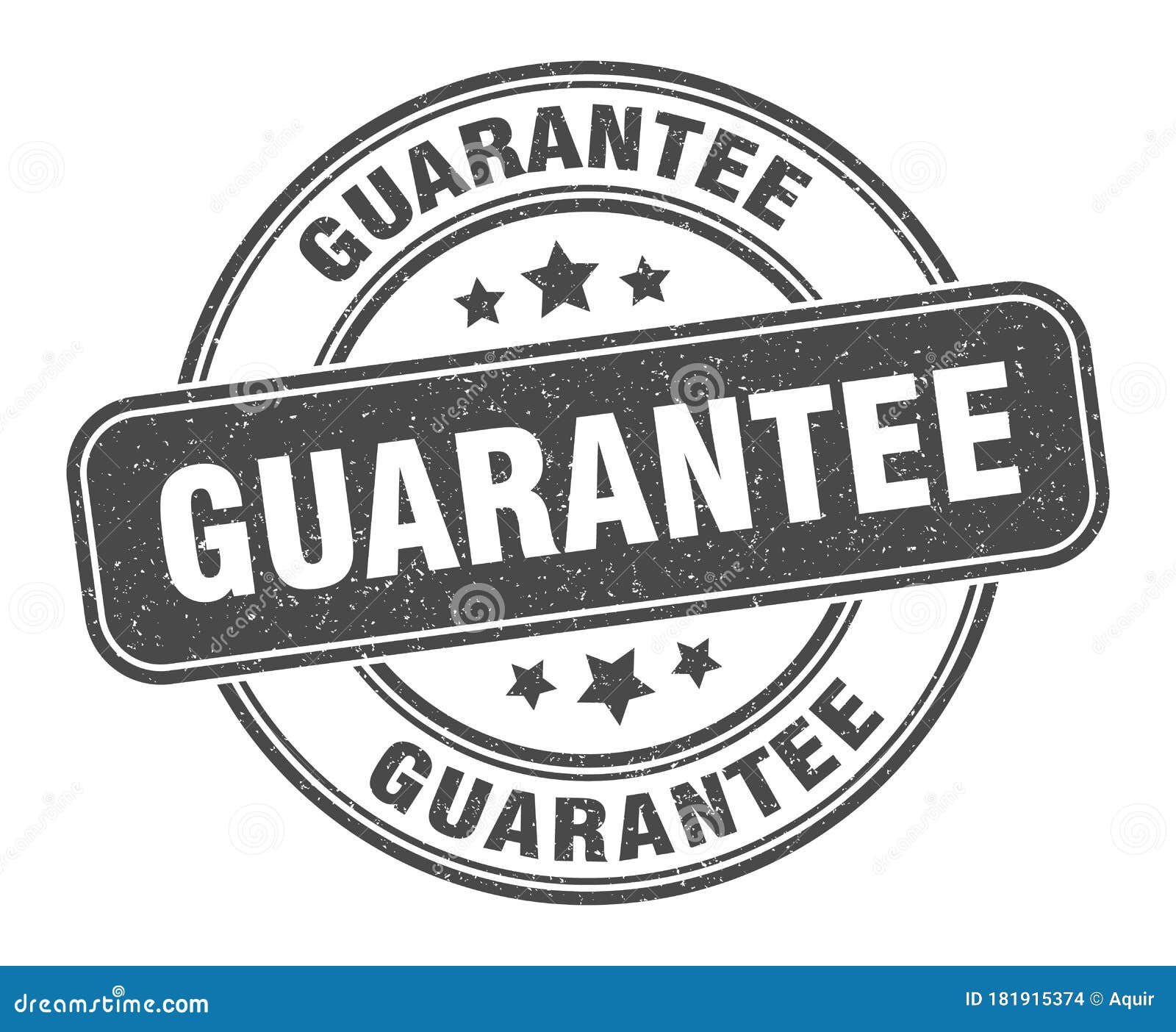 Guarantee Stamp. Guarantee Round Grunge Sign Stock Vector ...