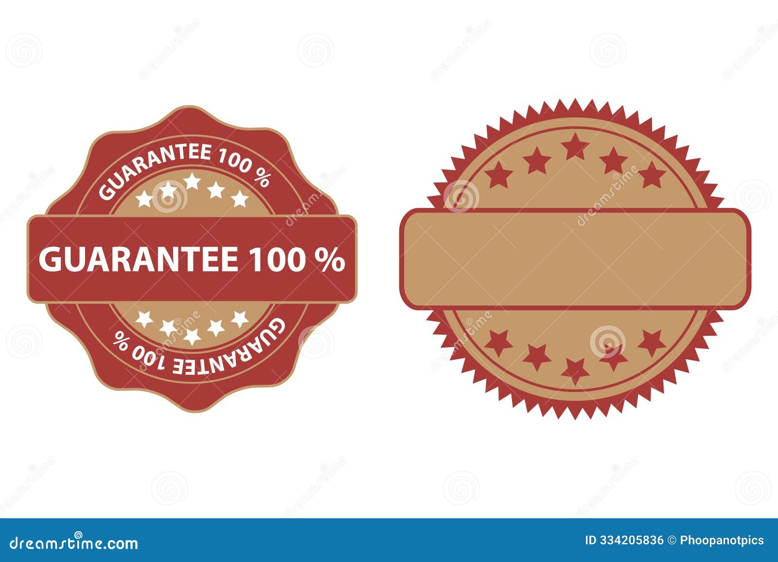Guarantee Sticker Label Vector Design Stock Vector - Illustration of ...