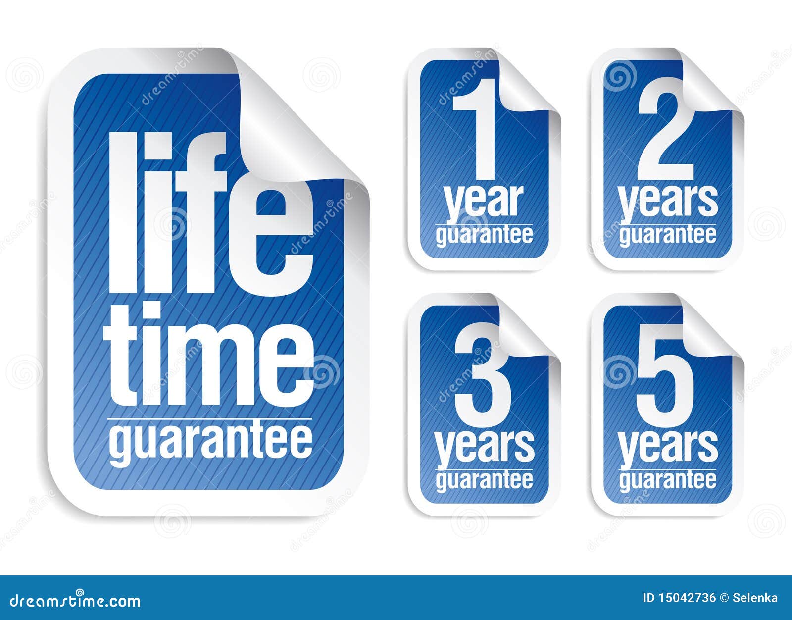 Guarantee stickers set stock illustration. Illustration of advantage ...