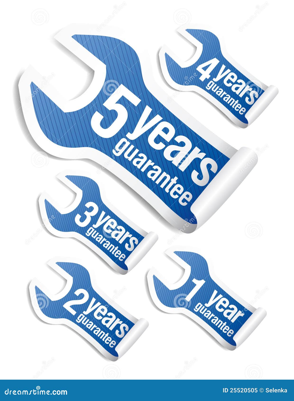 Guarantee stickers set. stock vector. Illustration of manufacturer ...