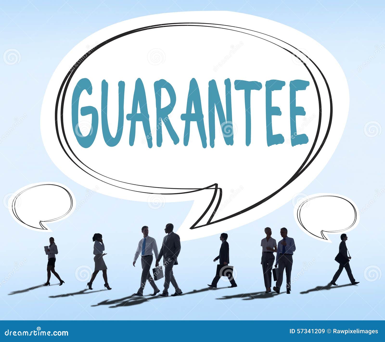 Guarantee Satisfaction Labeled Isolated On White Background. 3D Royalty ...