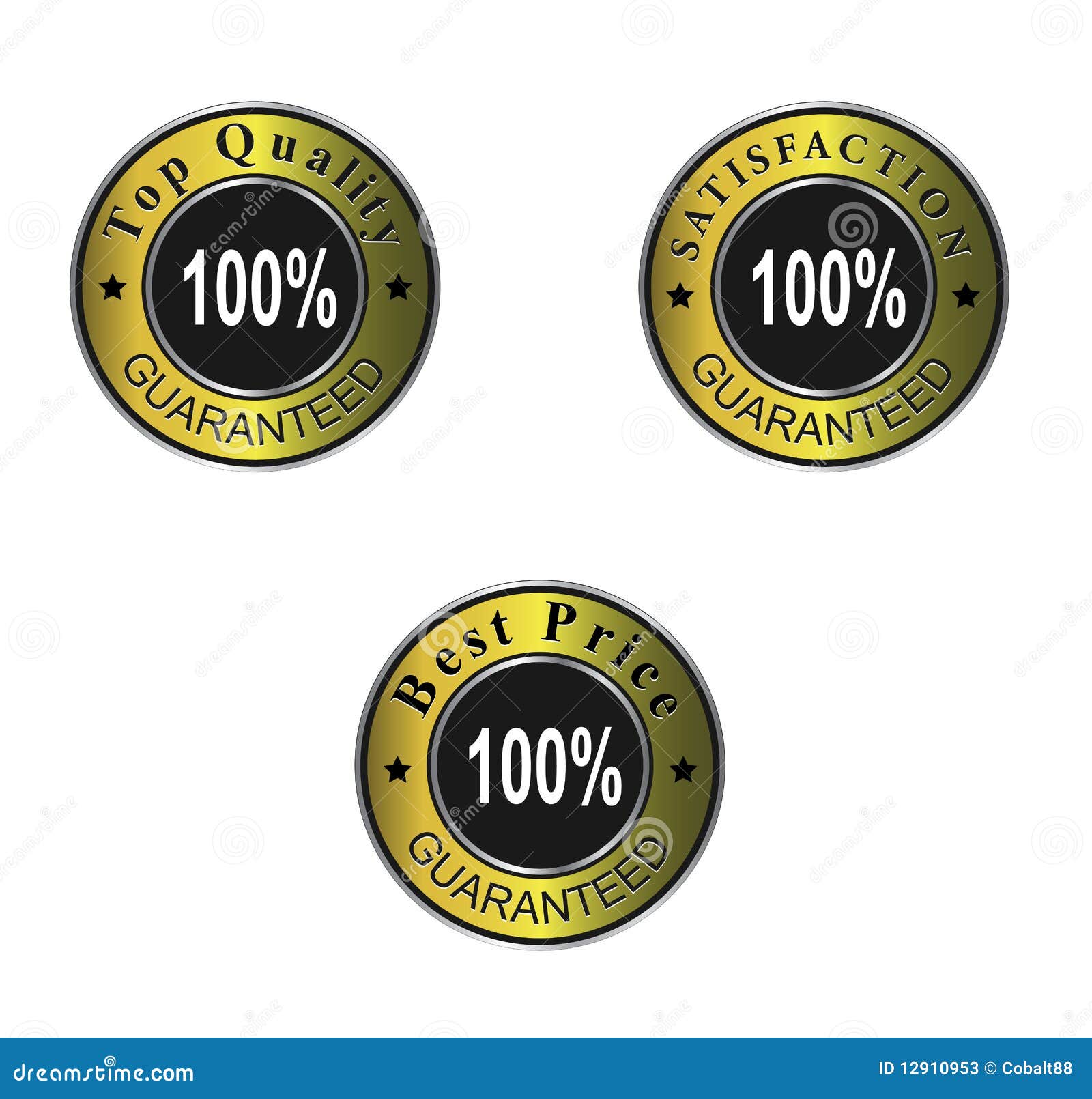 Guaranteed Labels, Certificates. Stock Vector - Illustration of retail ...