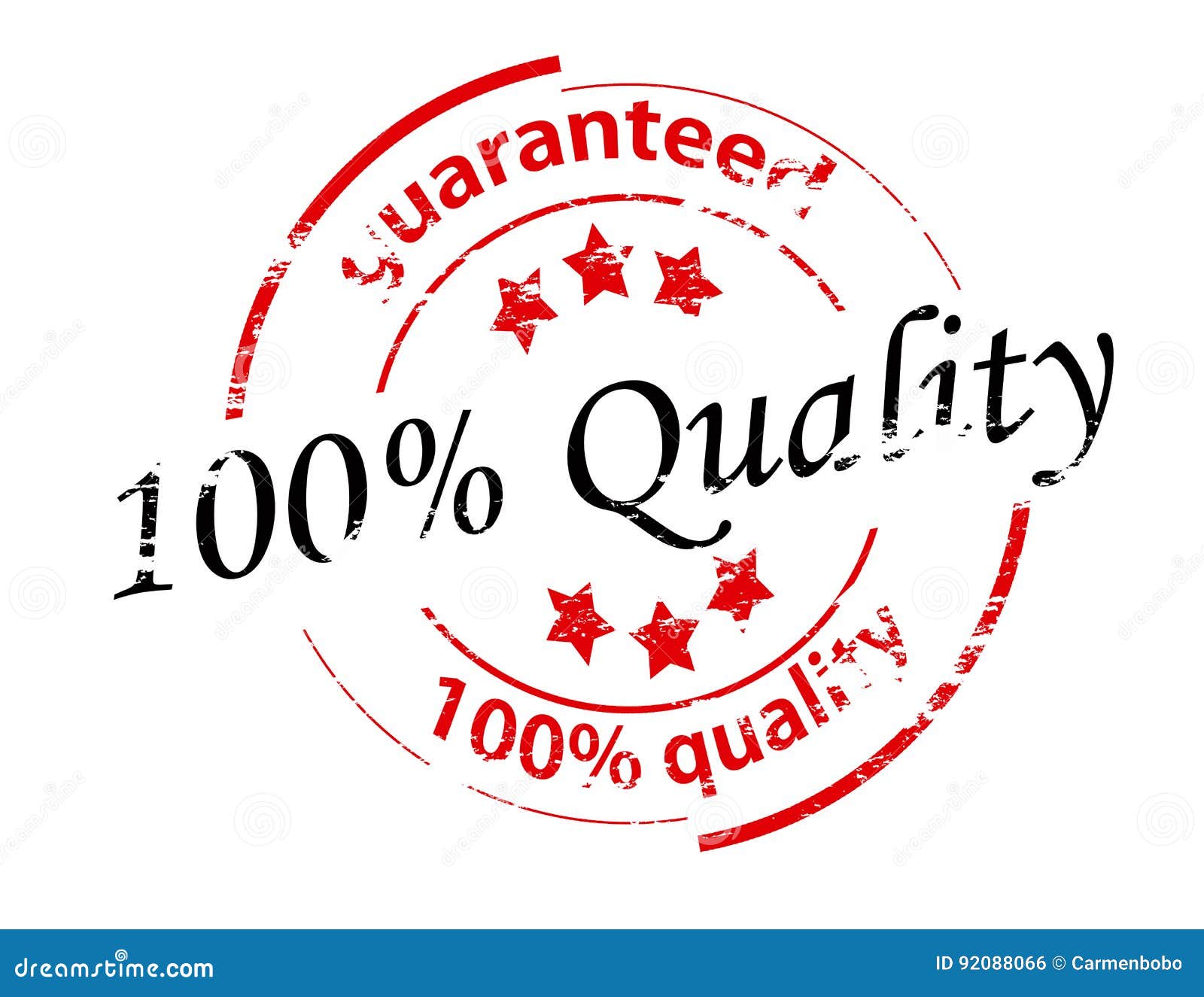 Guaranteed quality stock illustration. Illustration of certified - 92088066