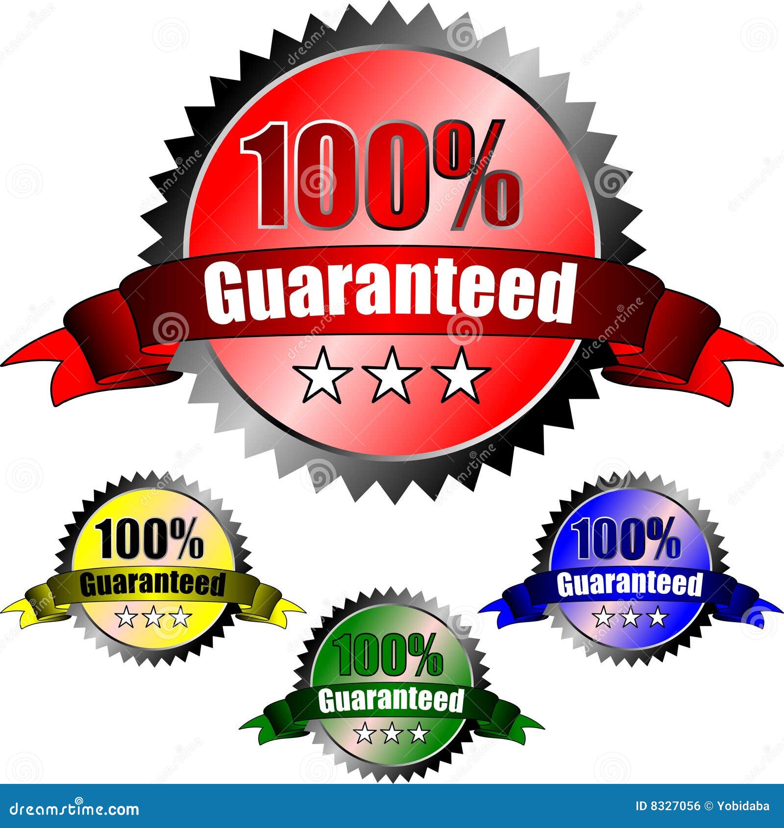 Guaranteed sign stock illustration. Illustration of element - 8327056