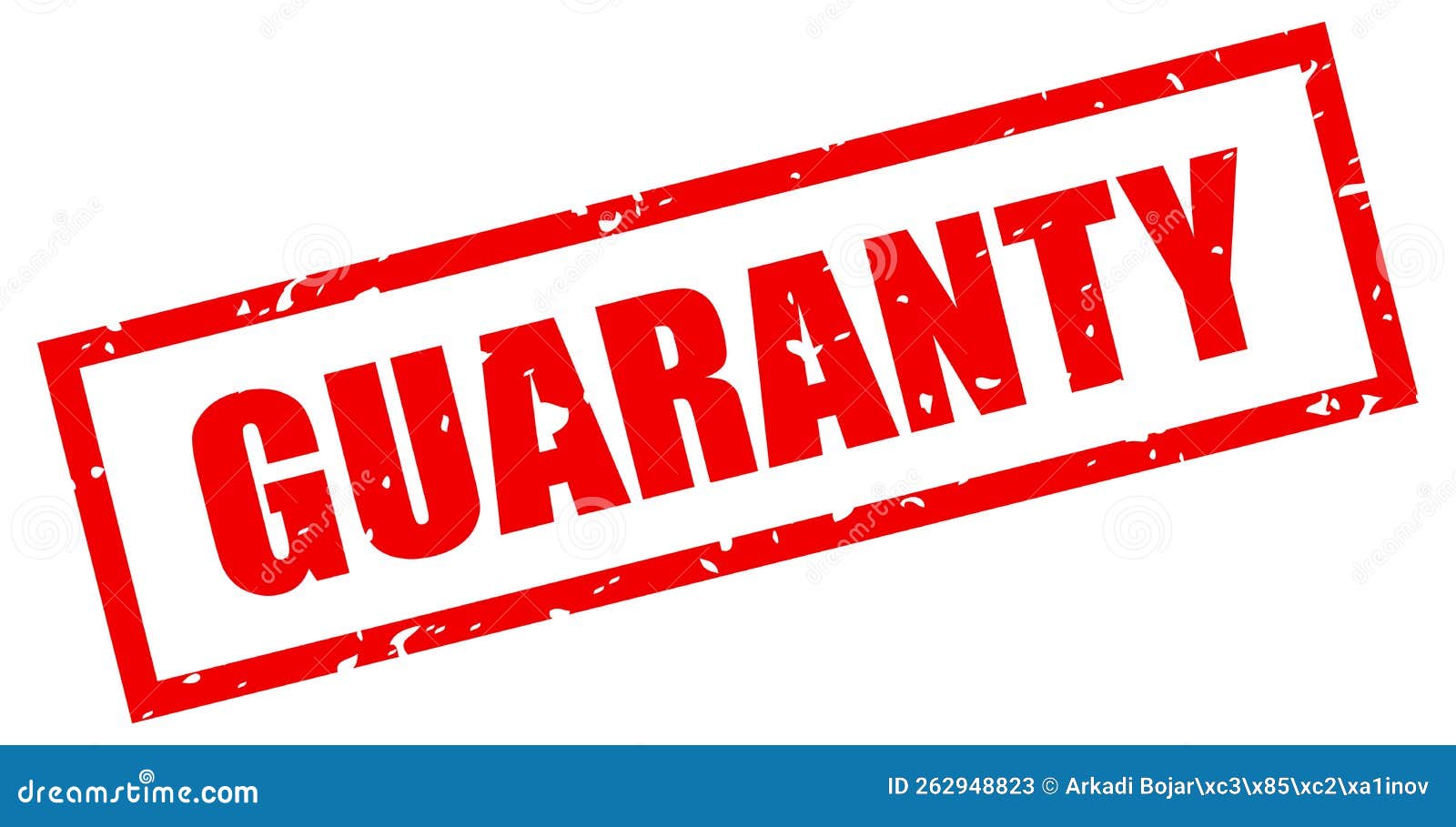 Guaranty Rubber Stamp Cartoon Vector | CartoonDealer.com #262948823