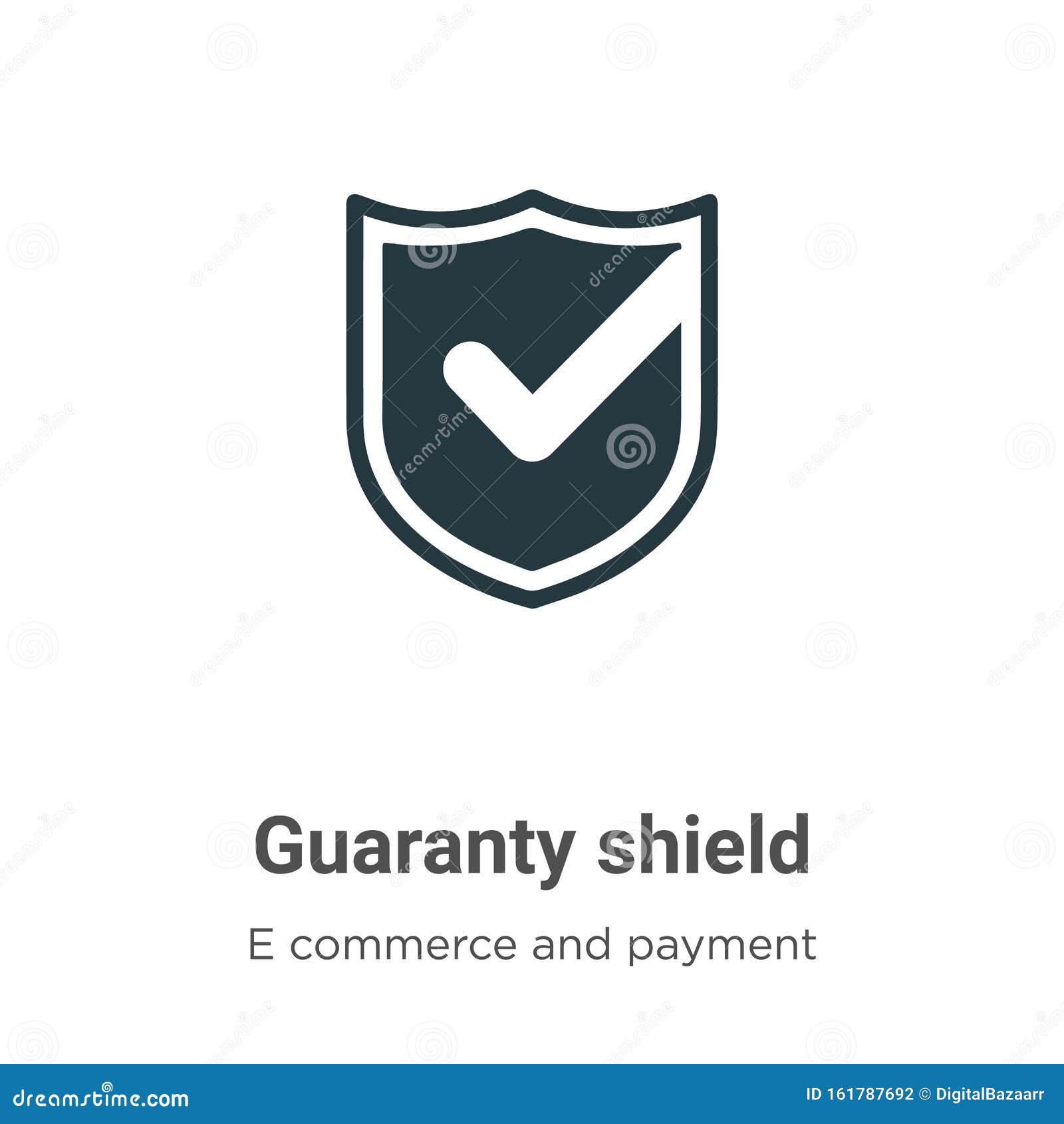 Guaranty Shield Sticker Icon Cartoon Vector | CartoonDealer.com #211331967