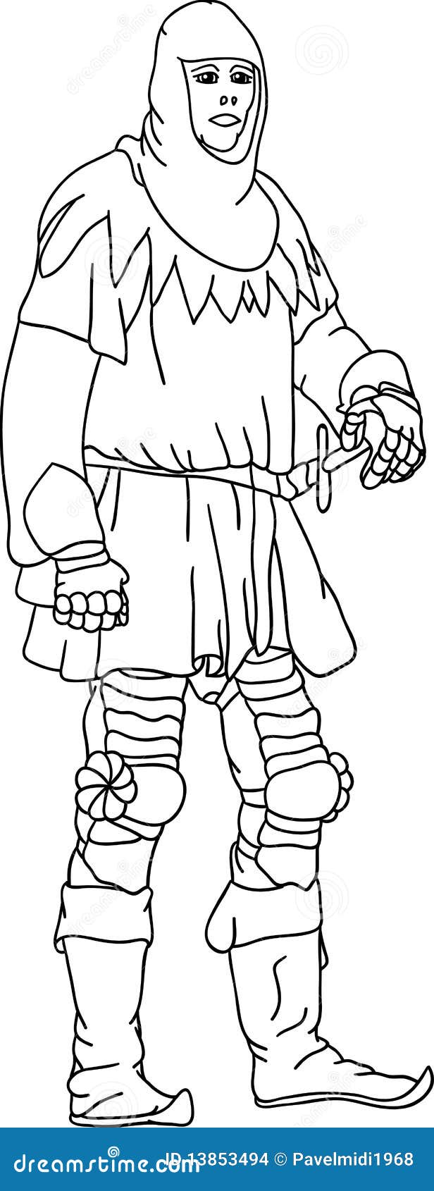 Guard stock vector. Illustration of draw, antique, history - 13853494