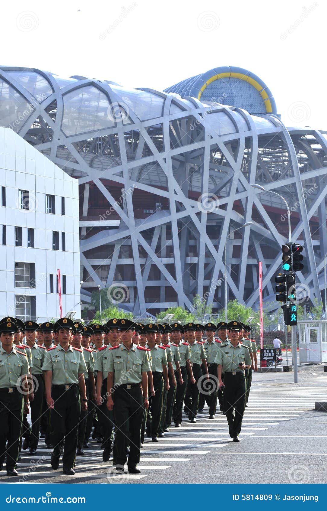 Guard the Beijing Olympic Game Editorial Stock Image - Image of 2008 ...