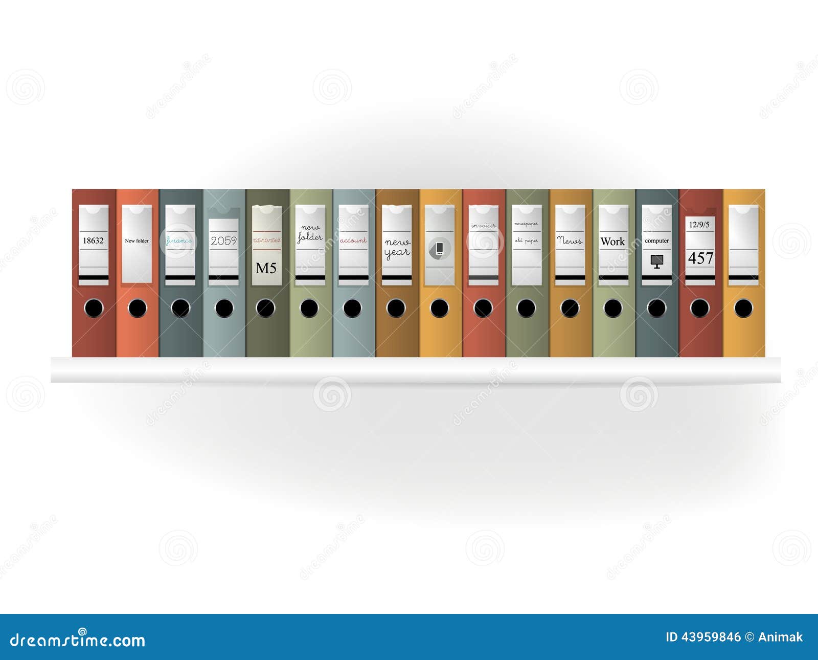 Guard-book. Folder shelf stock vector. Illustration of clear - 43959846