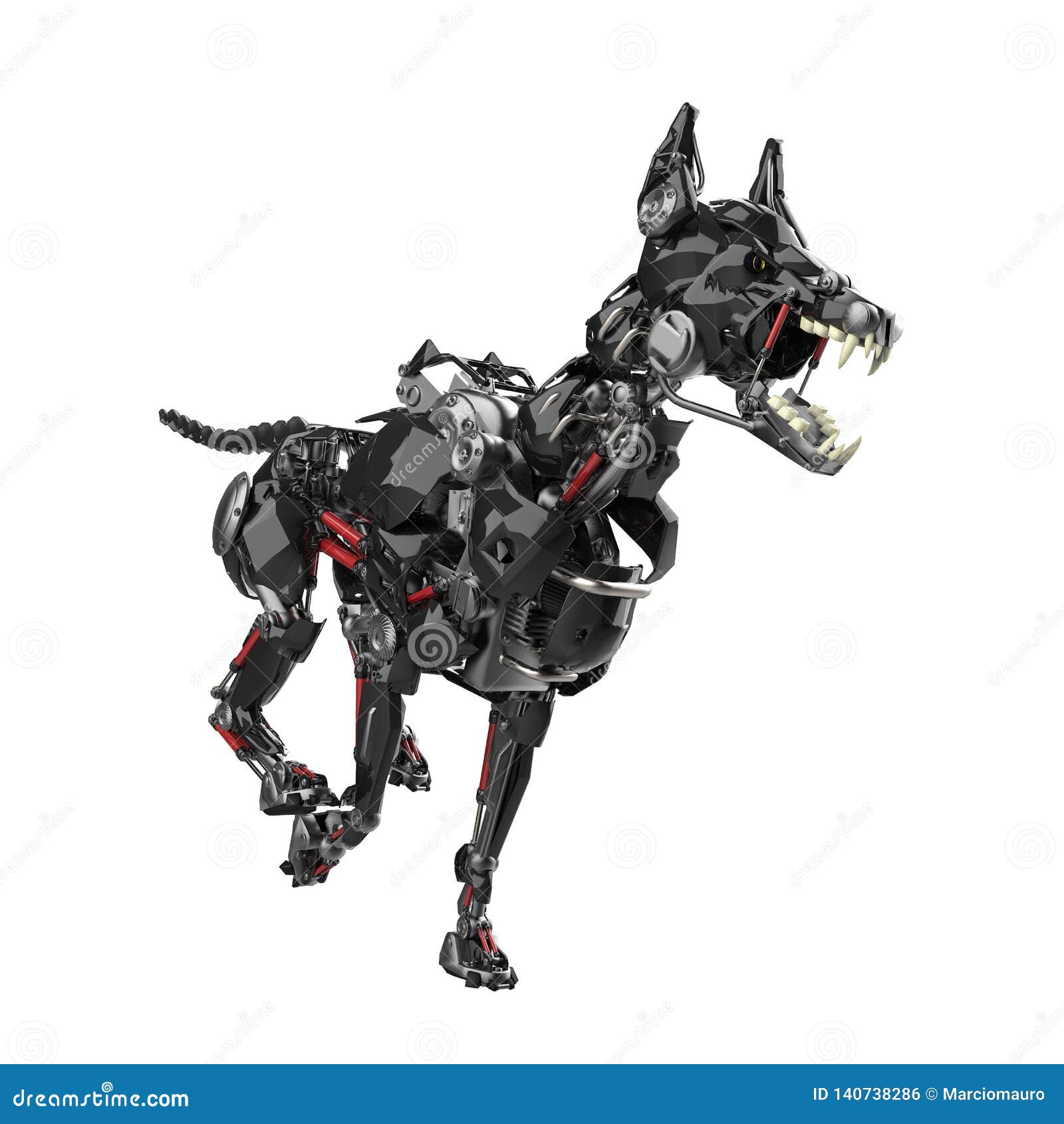 Guard Dog Robot is a Security System Stock Illustration - Illustration ...