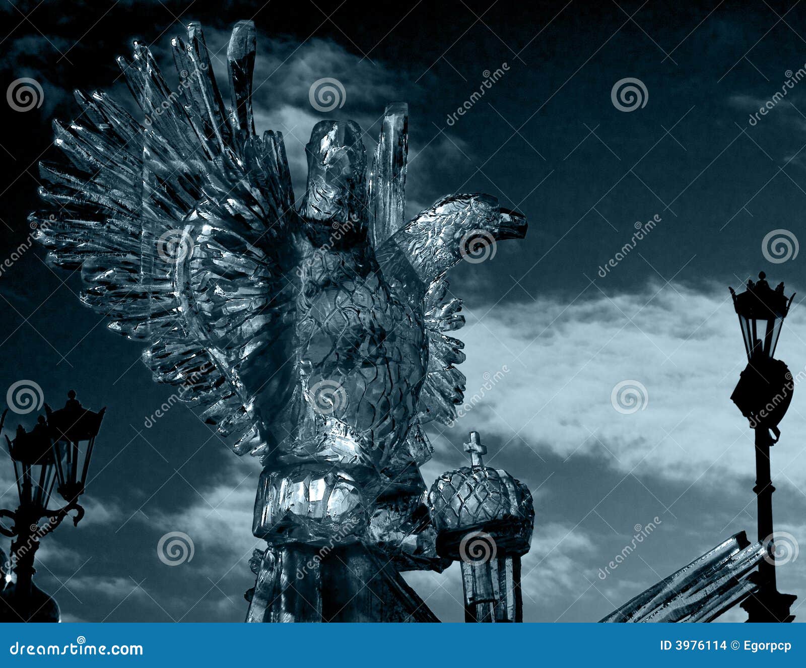 The guard of an ice empire stock photo. Image of arms - 3976114