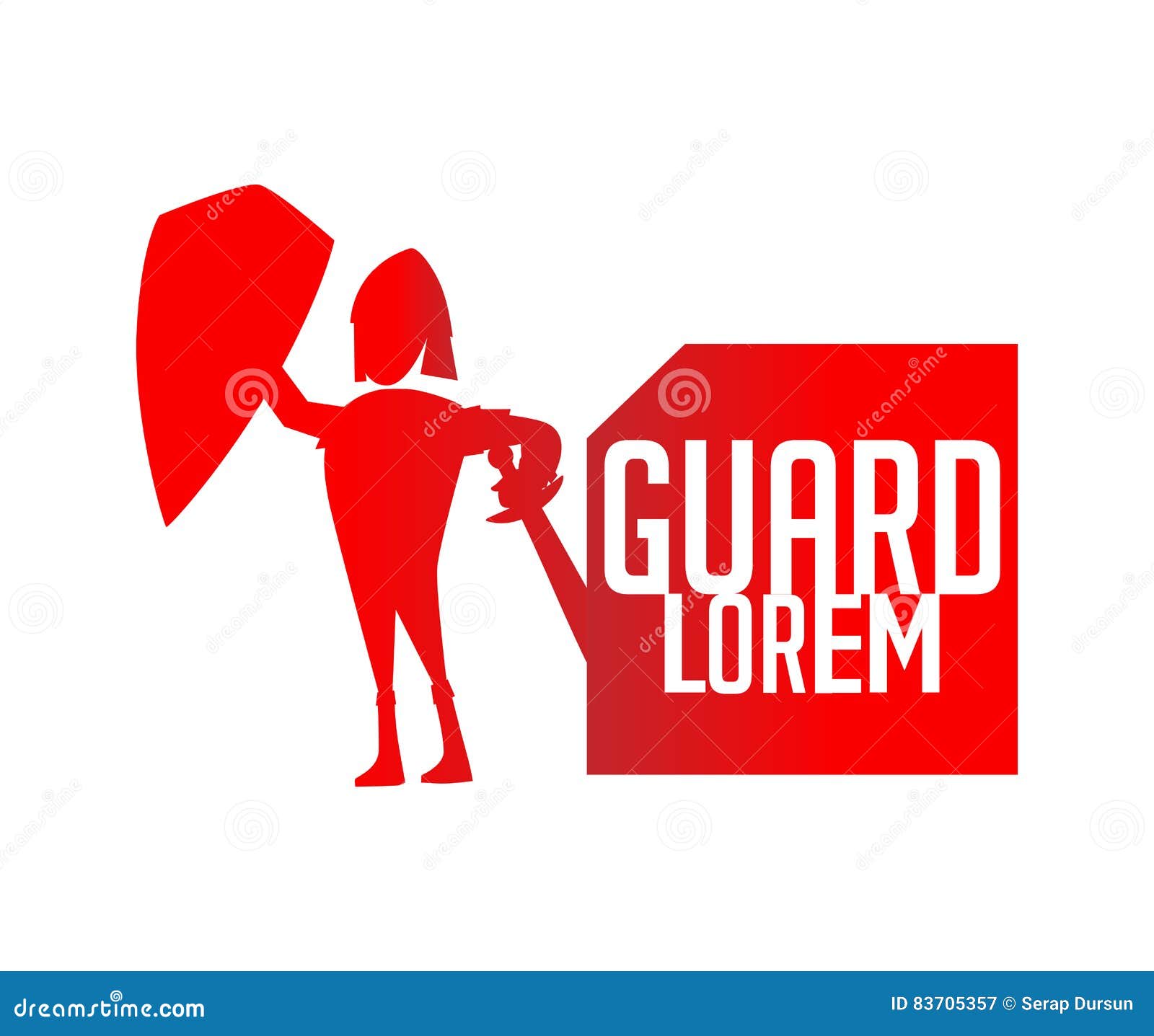 Guard Logo Concept stock illustration. Illustration of emblem - 83705357