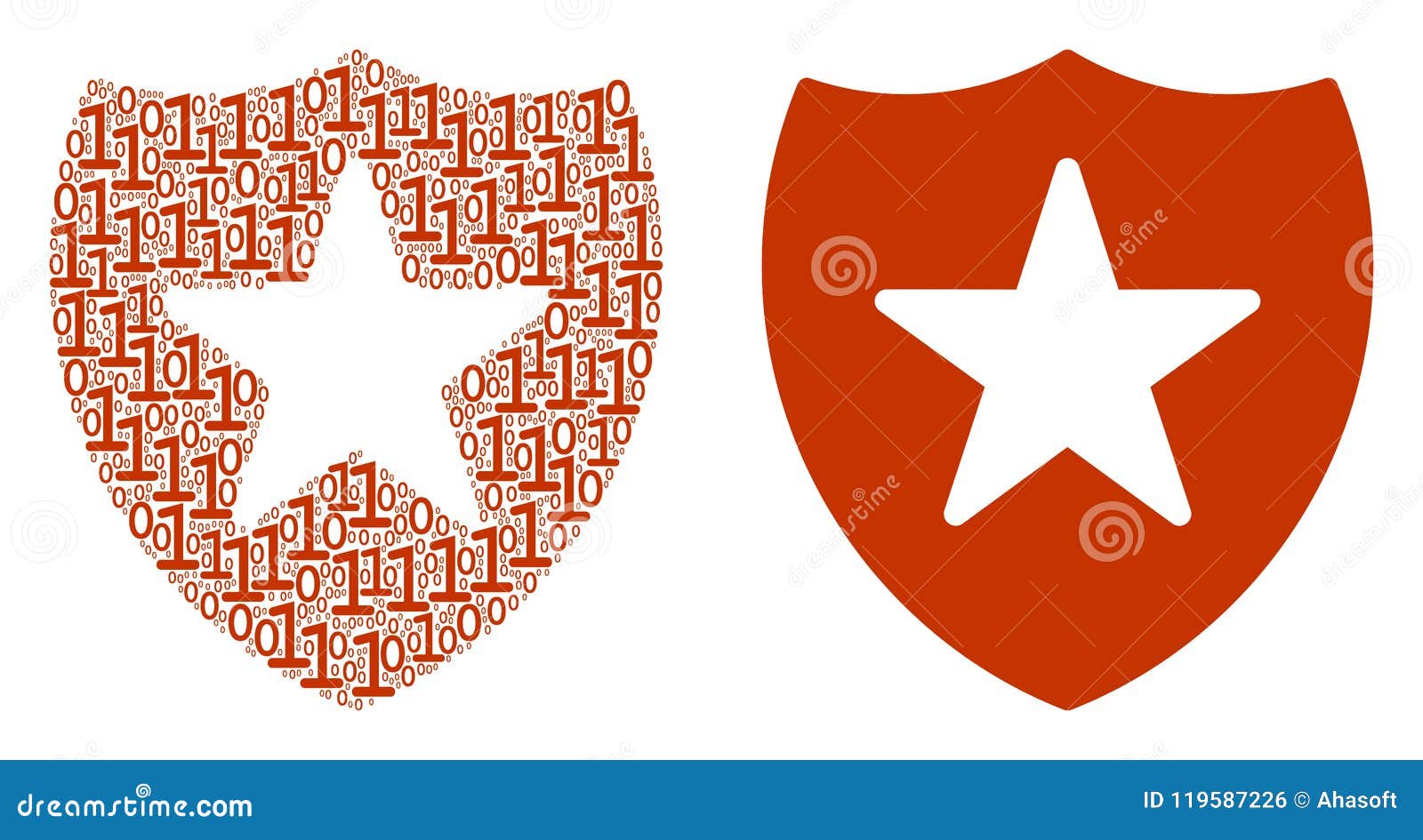 Guard Composition of Binary Digits Stock Vector - Illustration of ...