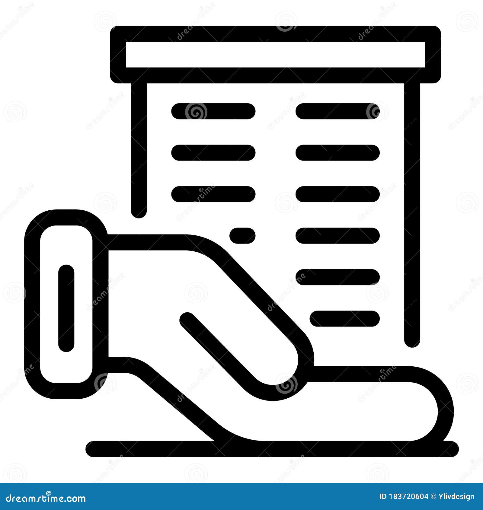 Guard Office Building Icon, Outline Style Stock Vector - Illustration ...