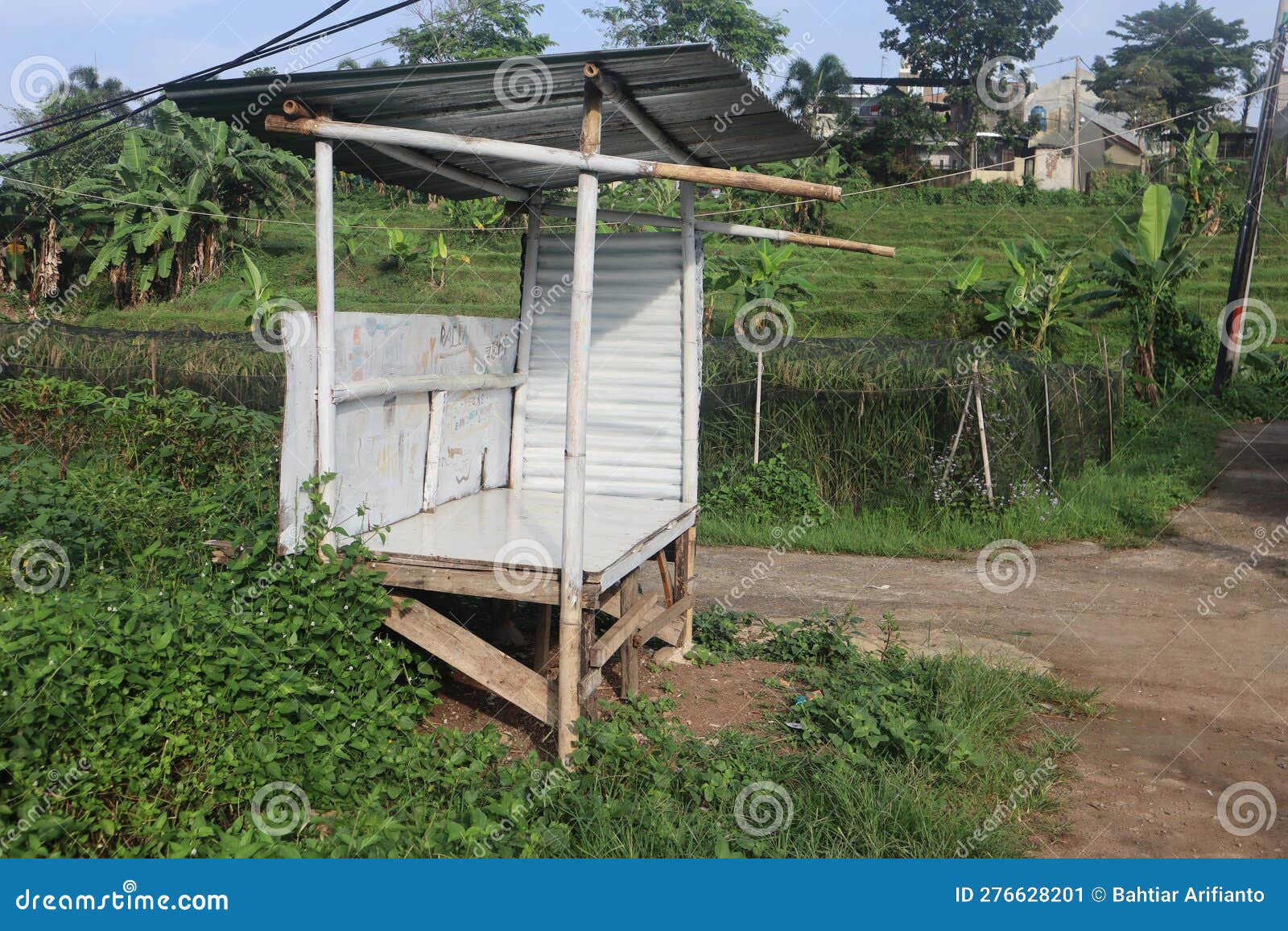 A guard post between stock image. Image of post, guard - 276628201