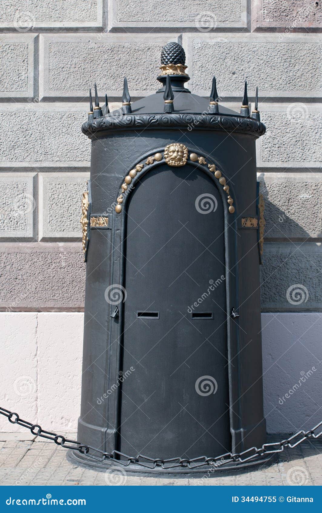 Guard posts stock image. Image of firearm, travel, cabin - 34494755