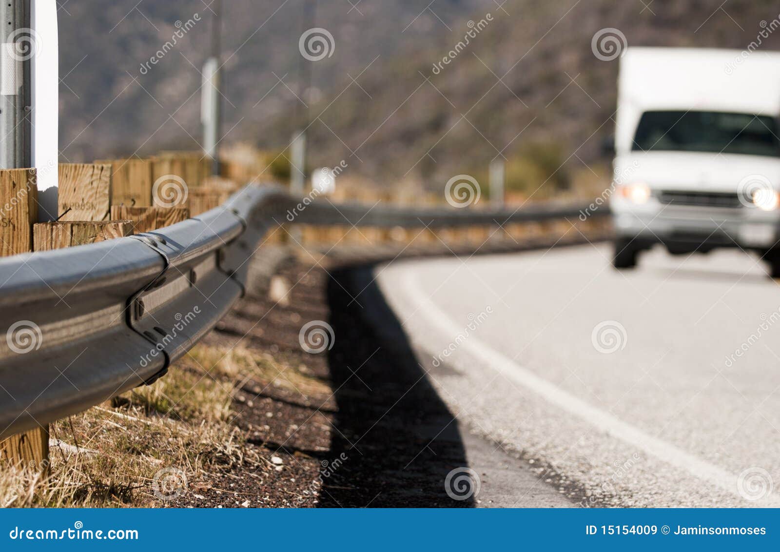 Guard rail stock image. Image of metallic, fast, auto - 15154009