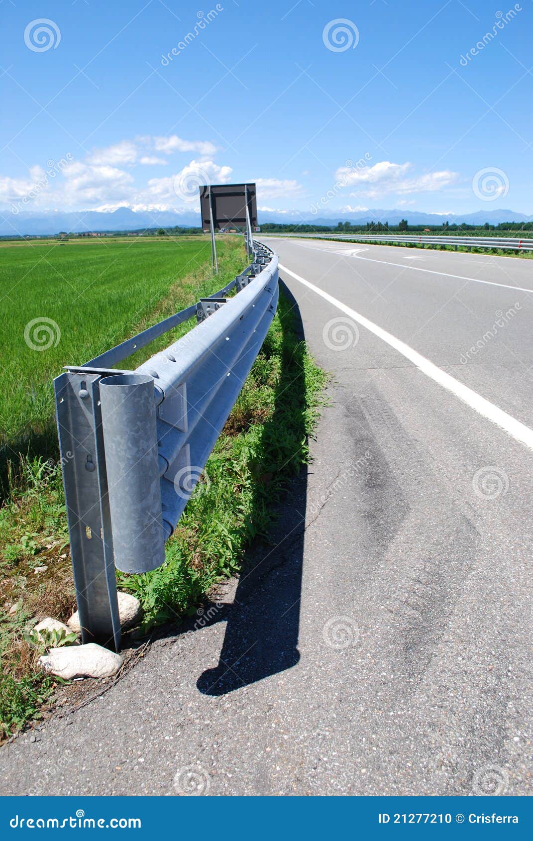 Guard rail stock photo. Image of built, barricade, aluminum - 21277210