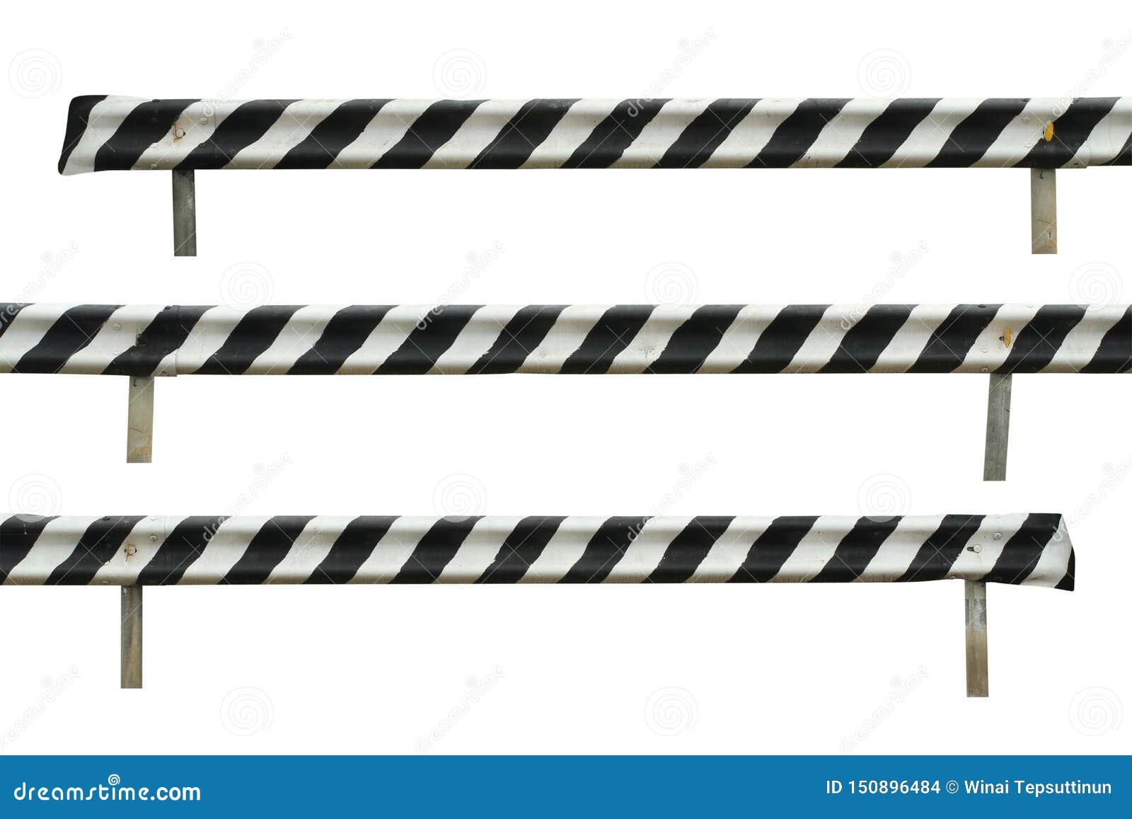 Guard Rail And Warning Sign Stock Photography | CartoonDealer.com #7707314