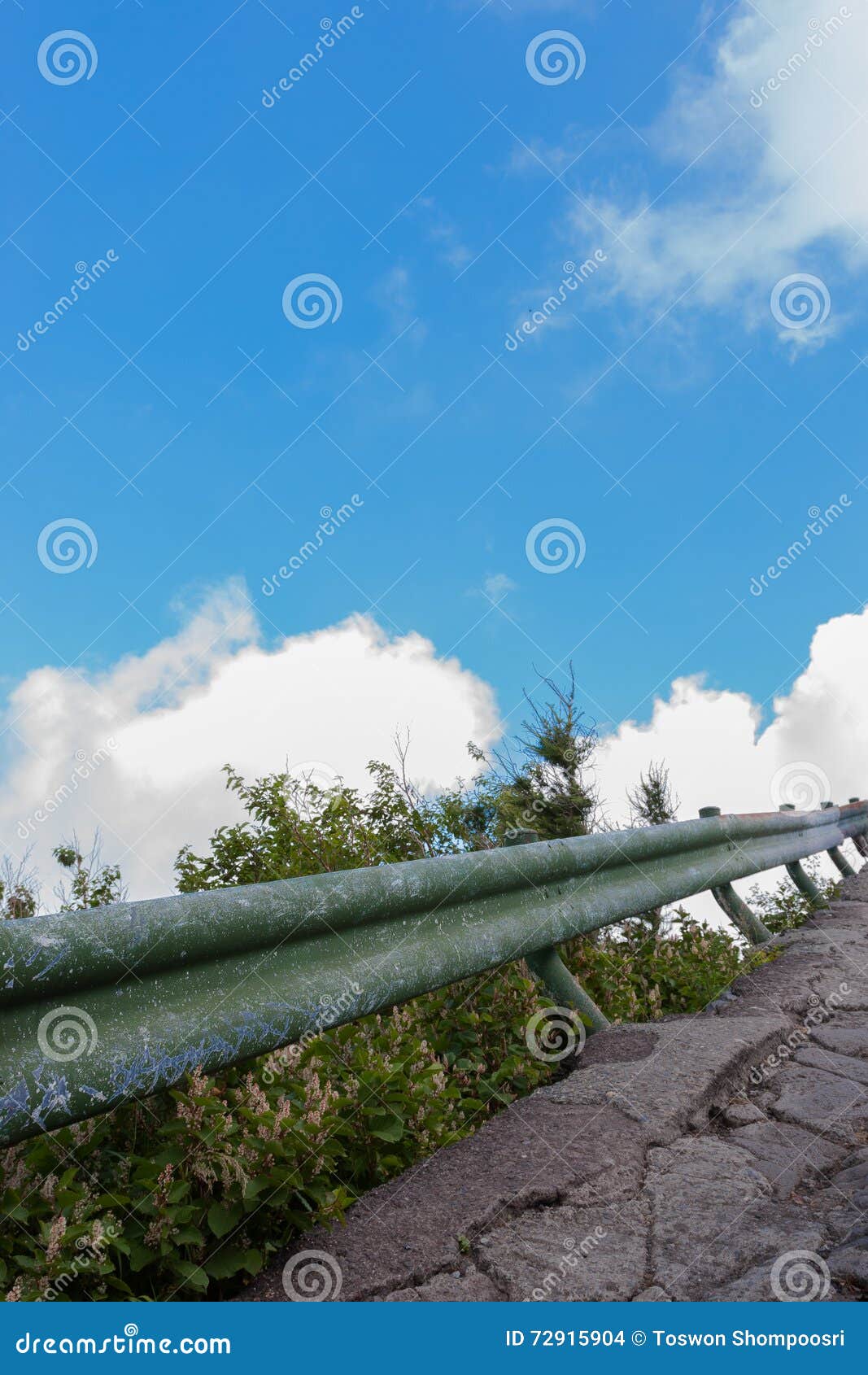 Guard Rail stock photo. Image of hiker, japan, guard - 72915904