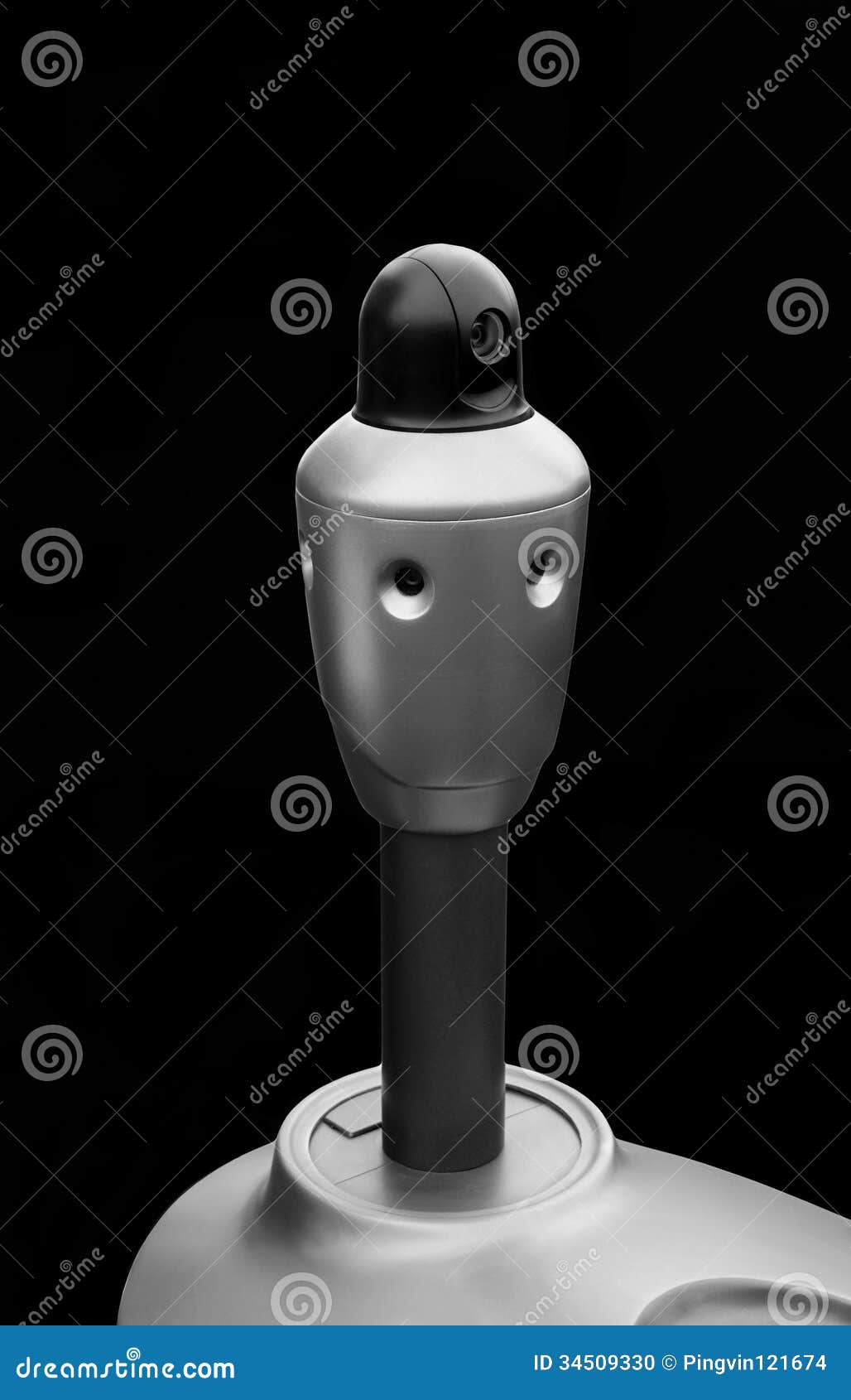 Guard robot stock photo. Image of warning, round, monitoring - 34509330