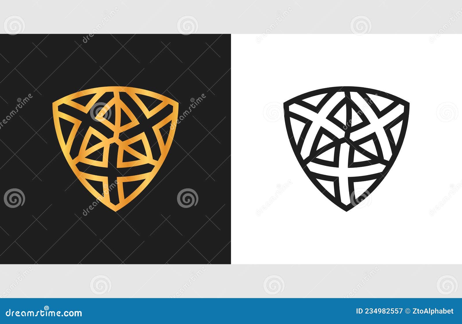 Shield Logo Monogram Letter X Badge Stock Vector - Illustration of ...