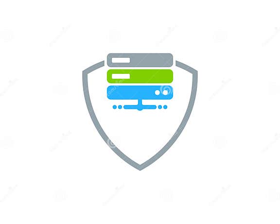 Guard Server Logo Icon Design Stock Vector - Illustration of hardware ...