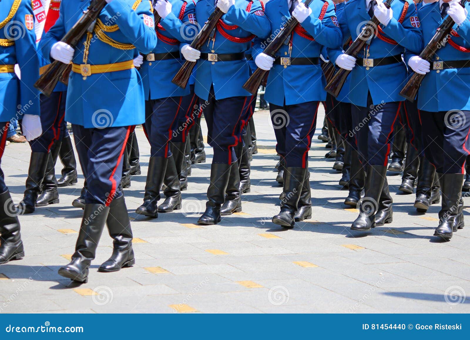 Guard soldiers marching stock photo. Image of soldier - 81454440