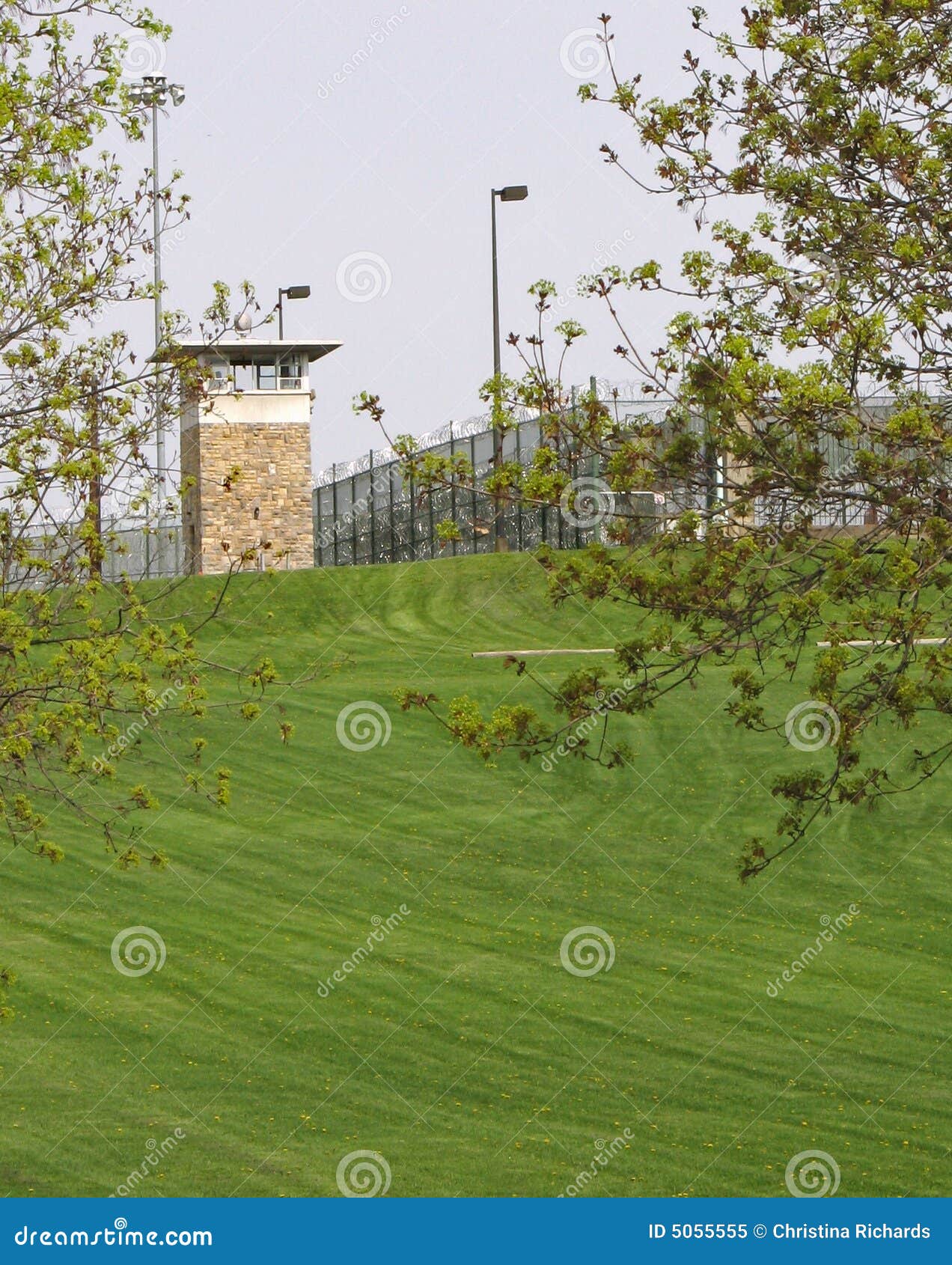 Guard tower stock image. Image of jail, pole, penitentiary - 5055555