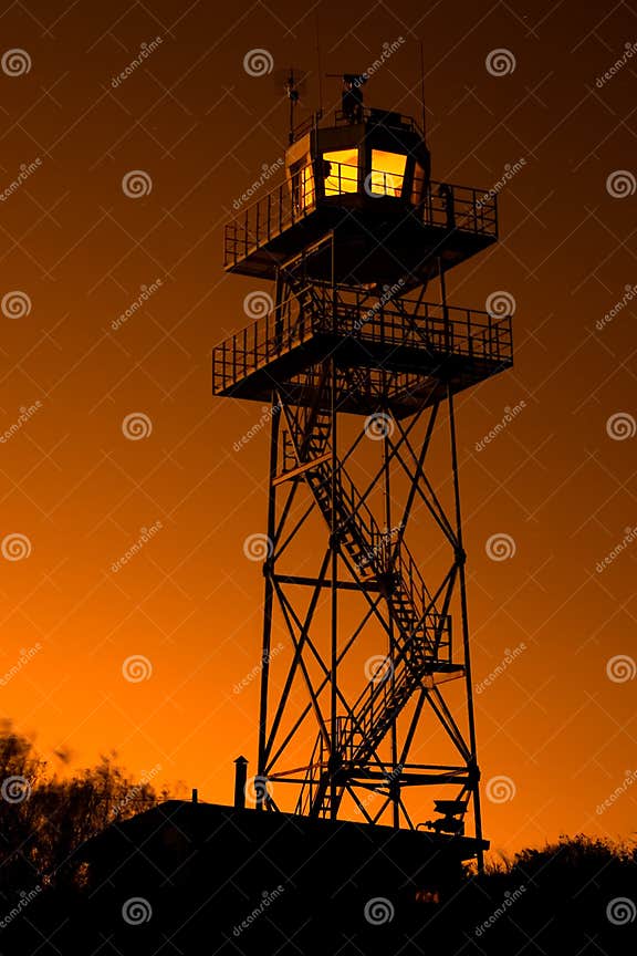 Guard tower stock image. Image of sunrise, light, klaipeda - 8230807
