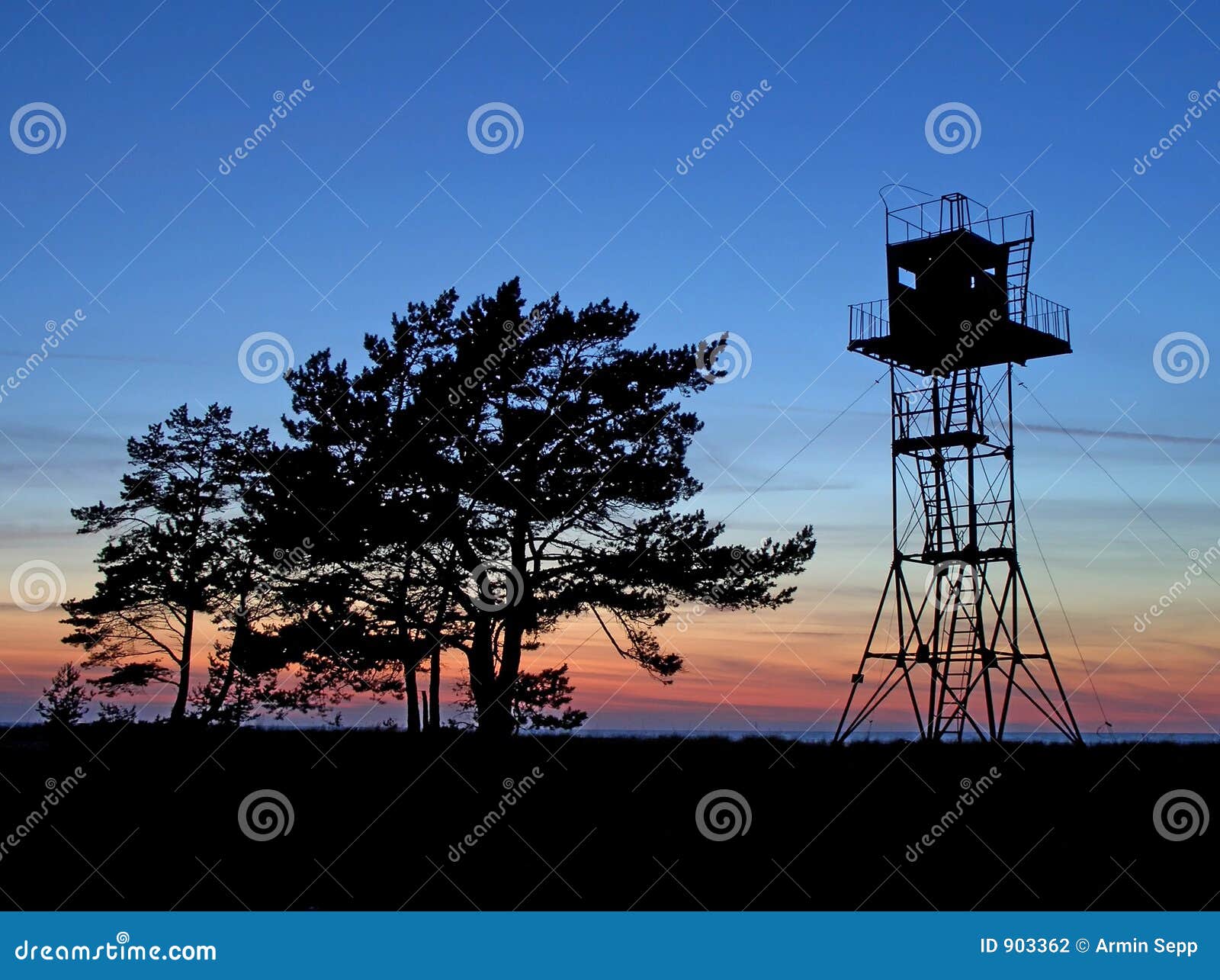 Guard tower stock photo. Image of military, securing, caution - 903362