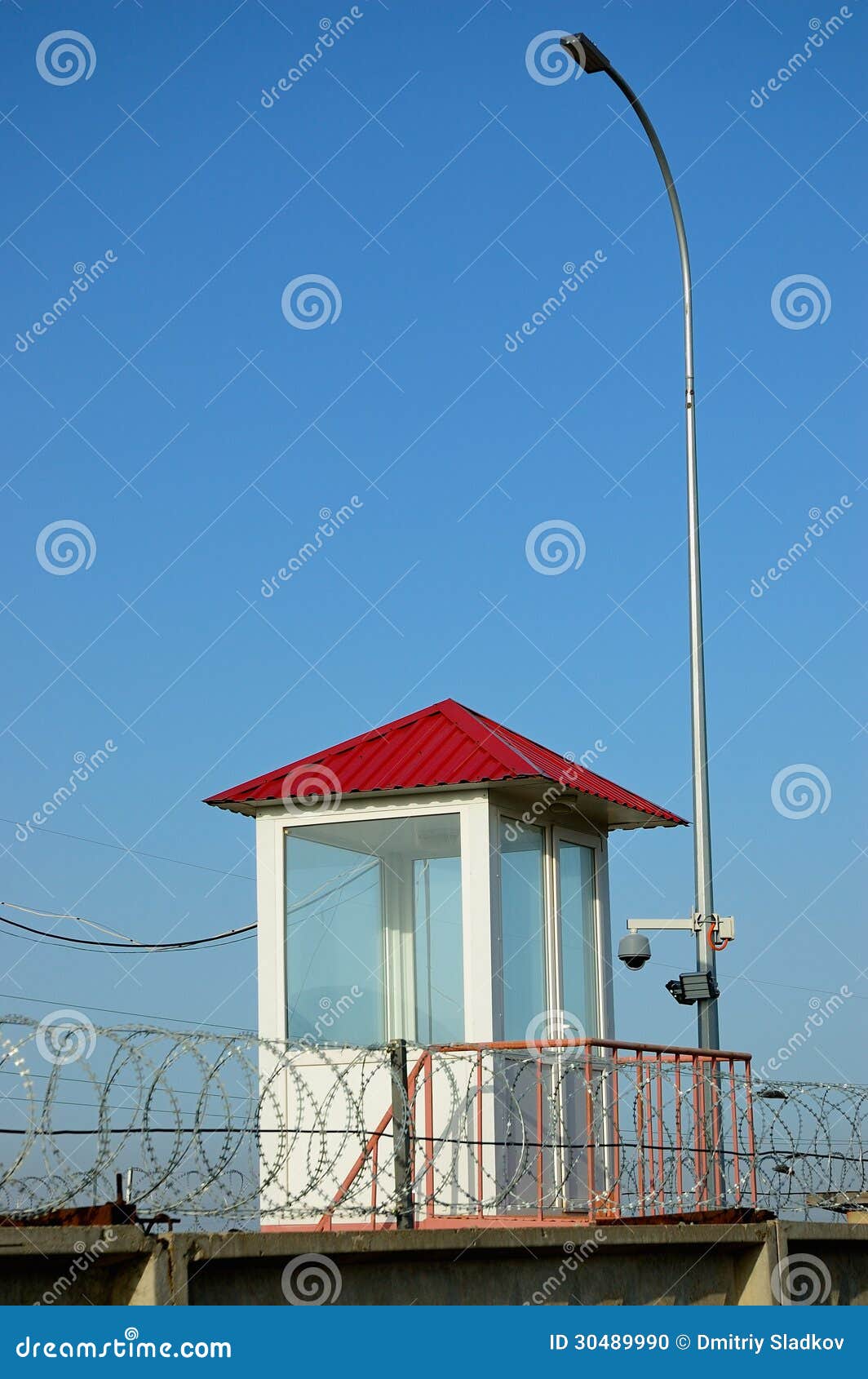 Guard tower stock photo. Image of exterior, escape, mesh - 30489990