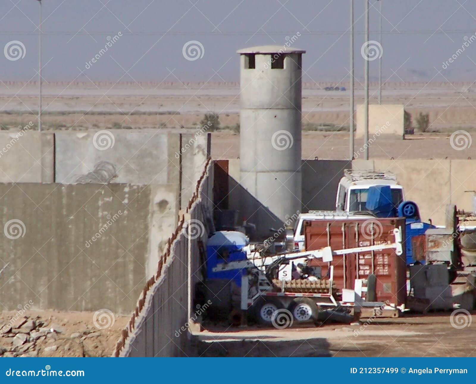 Guard Tower on a FOB in Basra Stock Image - Image of operation ...