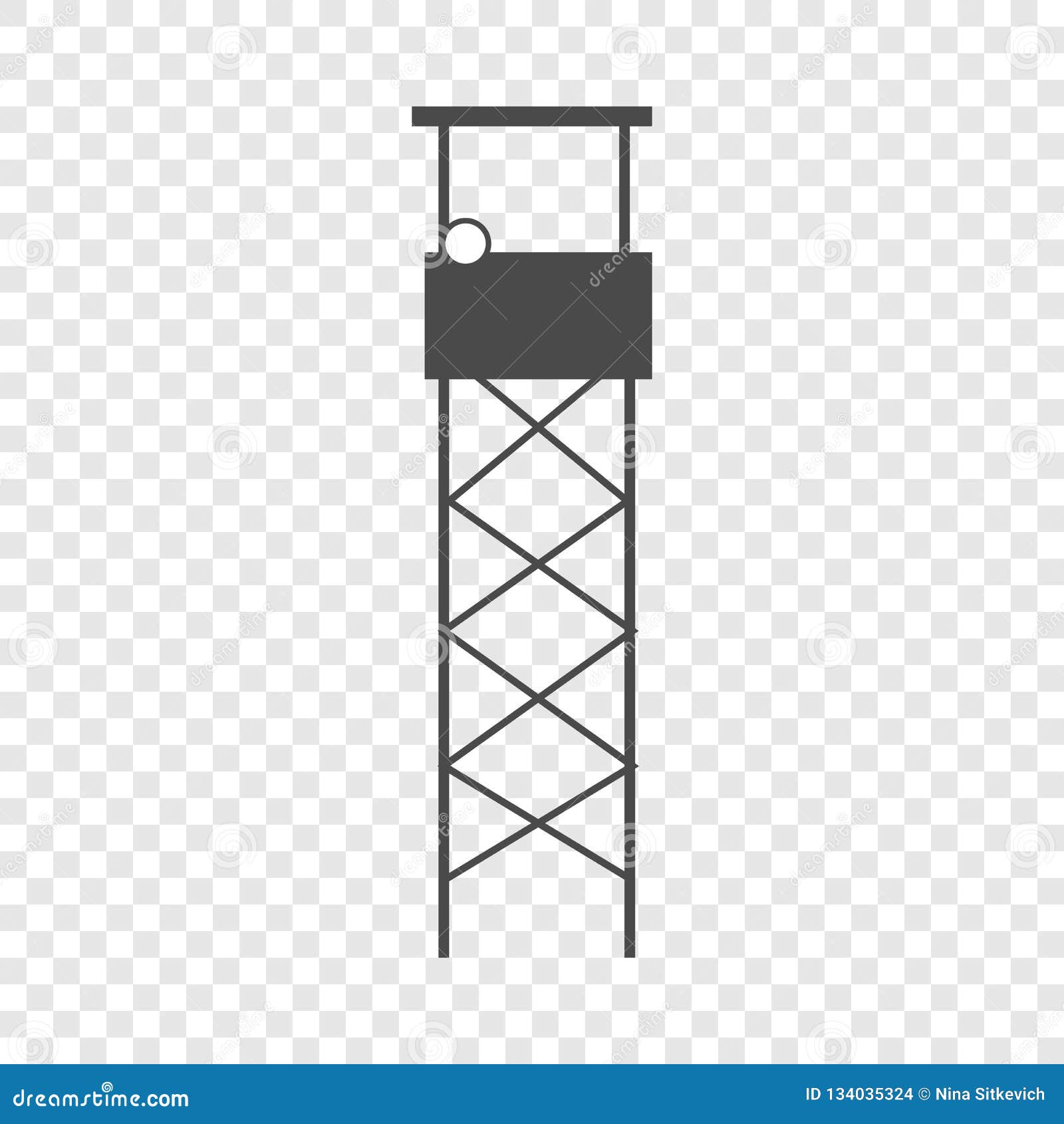 Guard Tower Icon, Simple Style Stock Vector - Illustration of border ...