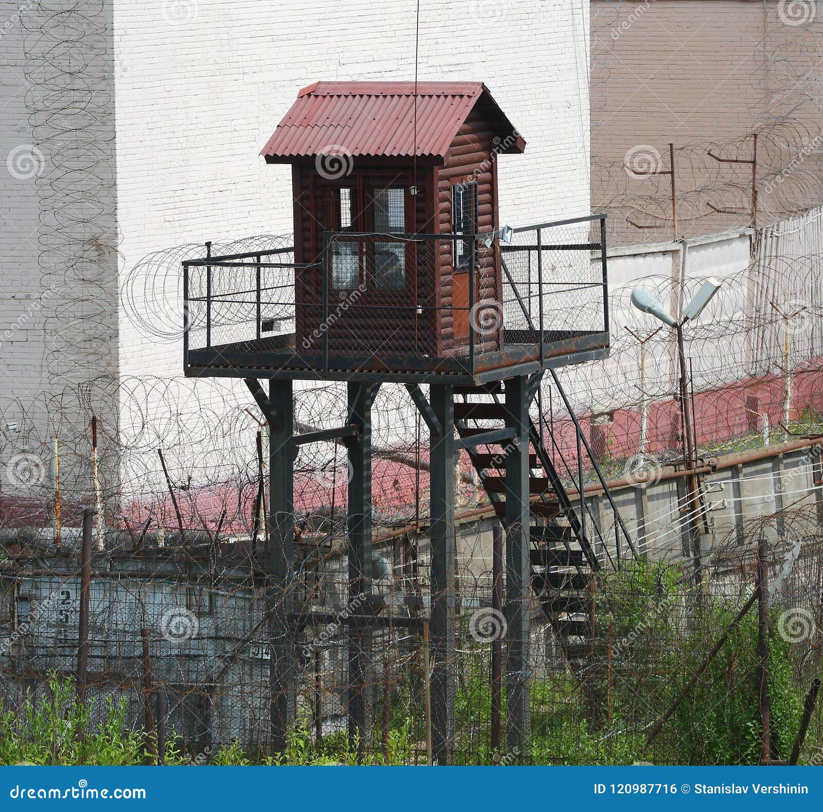The guard tower stock photo. Image of protection, guard - 120987716