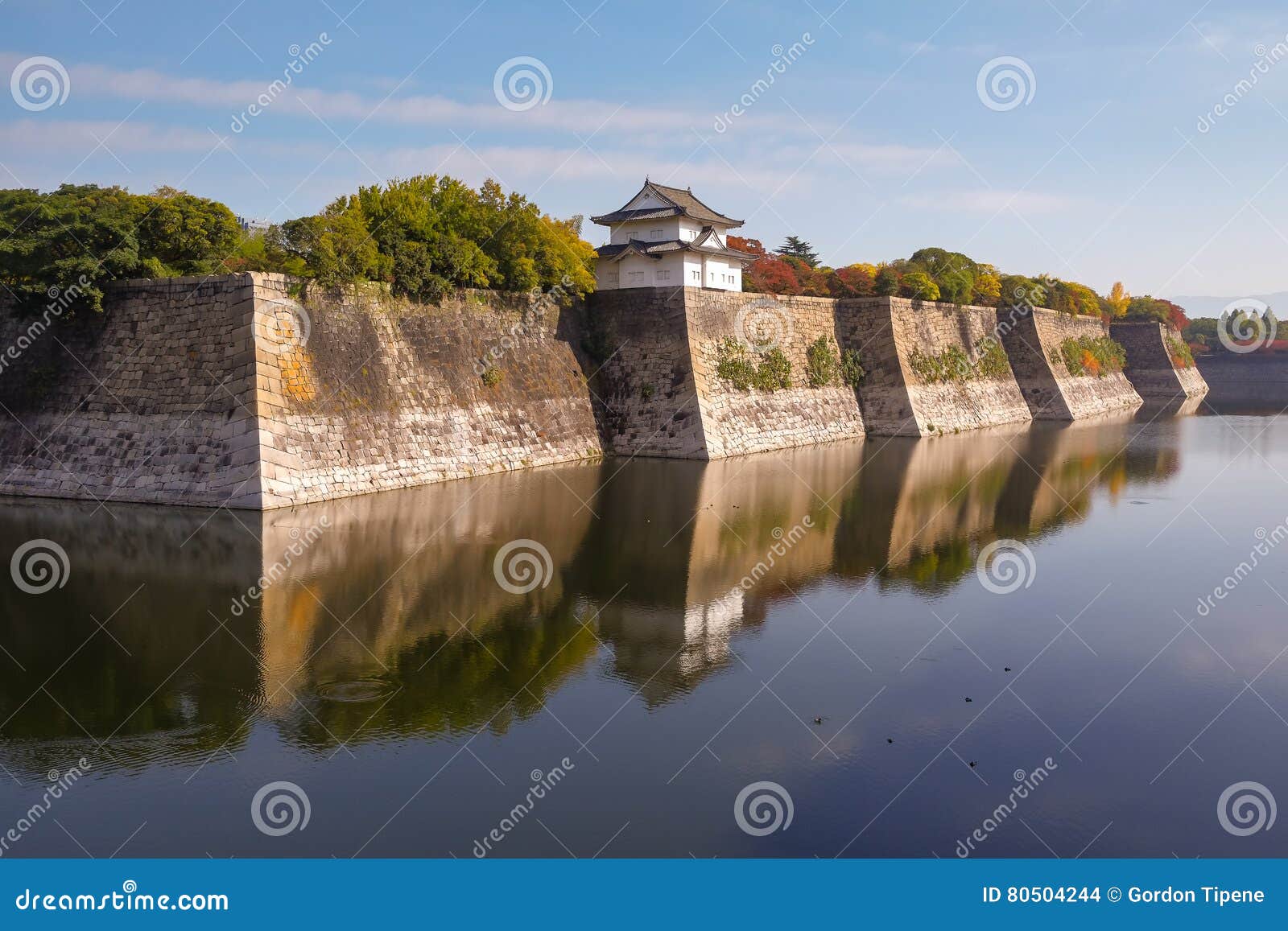 Guard Tower at Osak Castle, Japan Stock Photo - Image of building ...