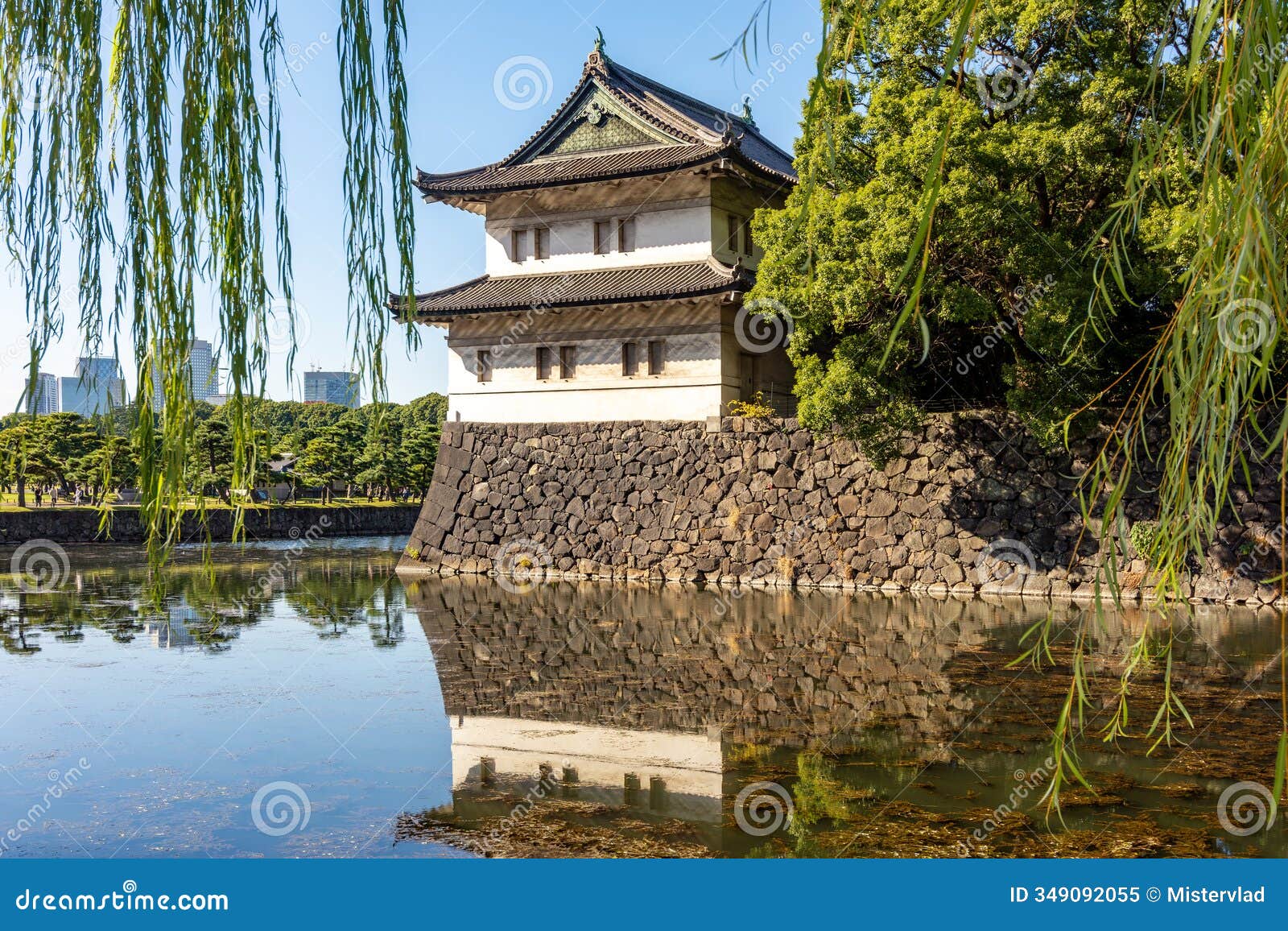 Guard Tower of Tokyo Imperial Palace, Japan Stock Image - Image of fort ...