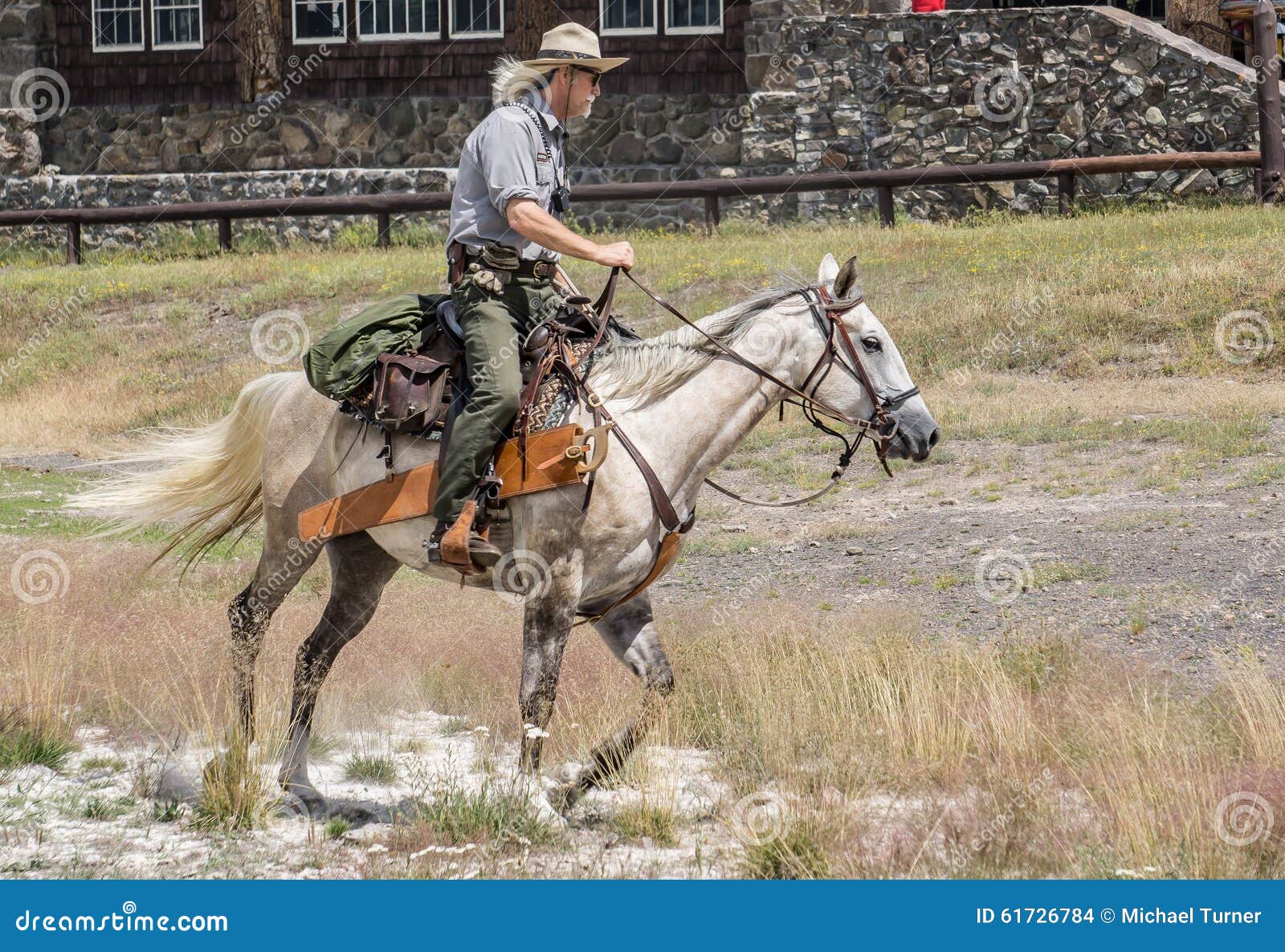 Guarda Del Parque De Yellowstone Imagen de archivo editorial - Imagen ...