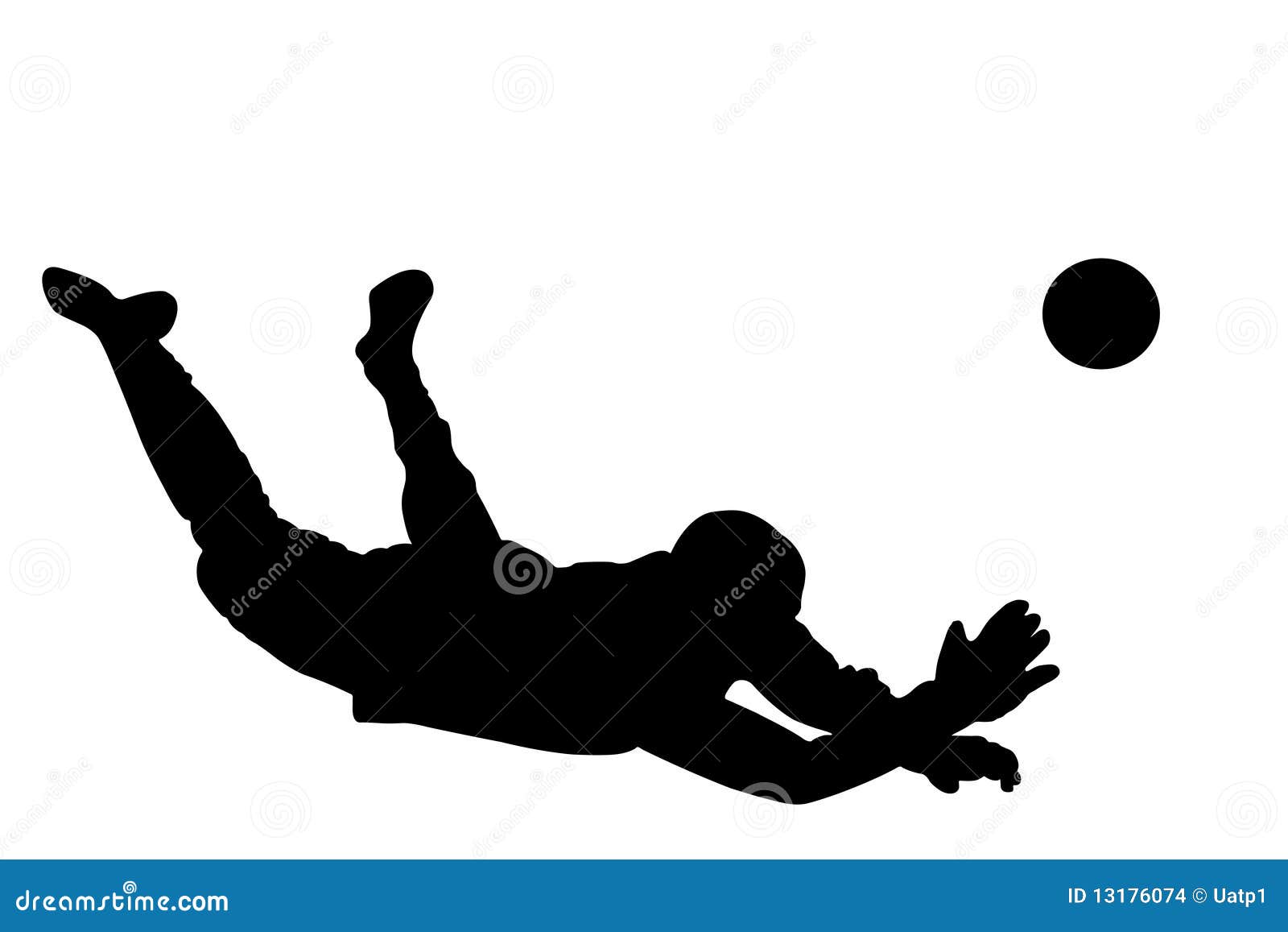 Guarda-redes ilustração stock. Ilustração de imagem, futebol - 13176074