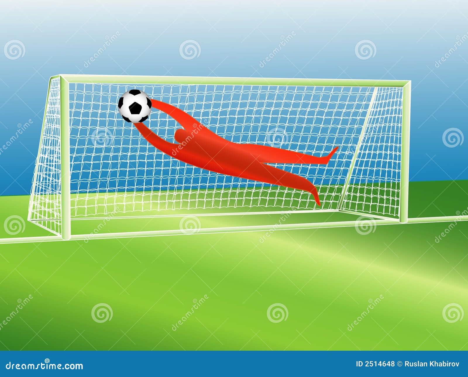 Guarda-redes ilustração do vetor. Ilustração de vetor - 2514648