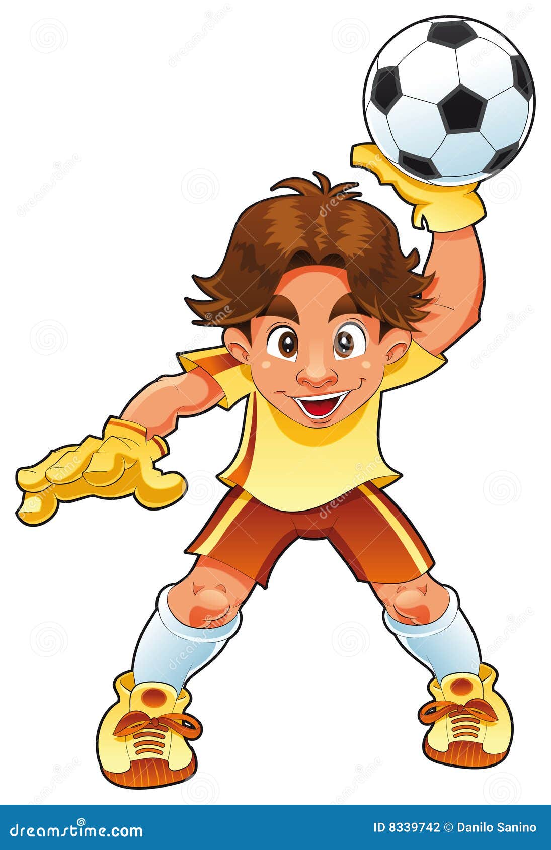 Guarda-redes novo ilustração do vetor. Ilustração de vestido - 8339742