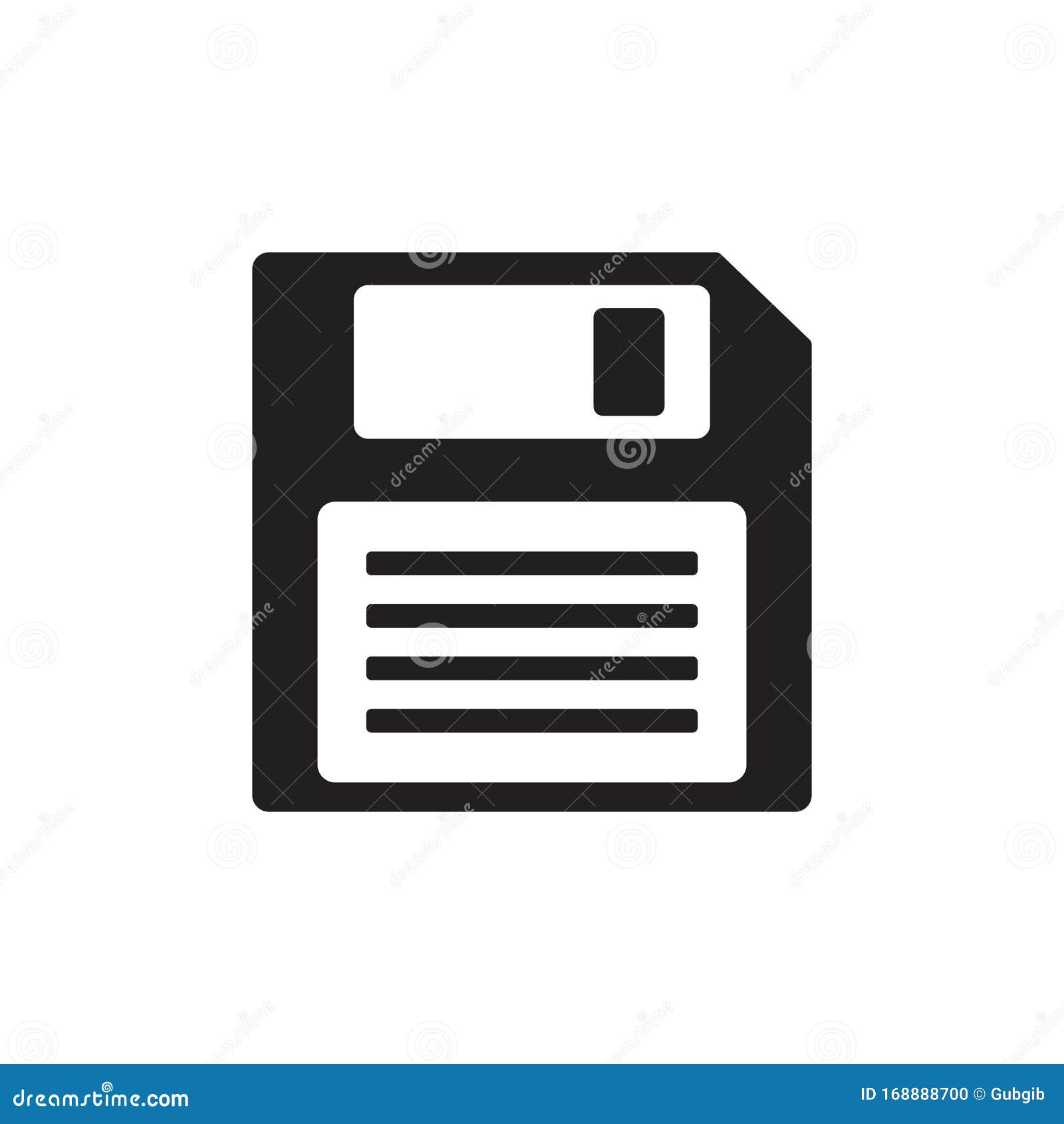 Guardar Vector De Icono En Estilo Plano Ilustración del Vector ...