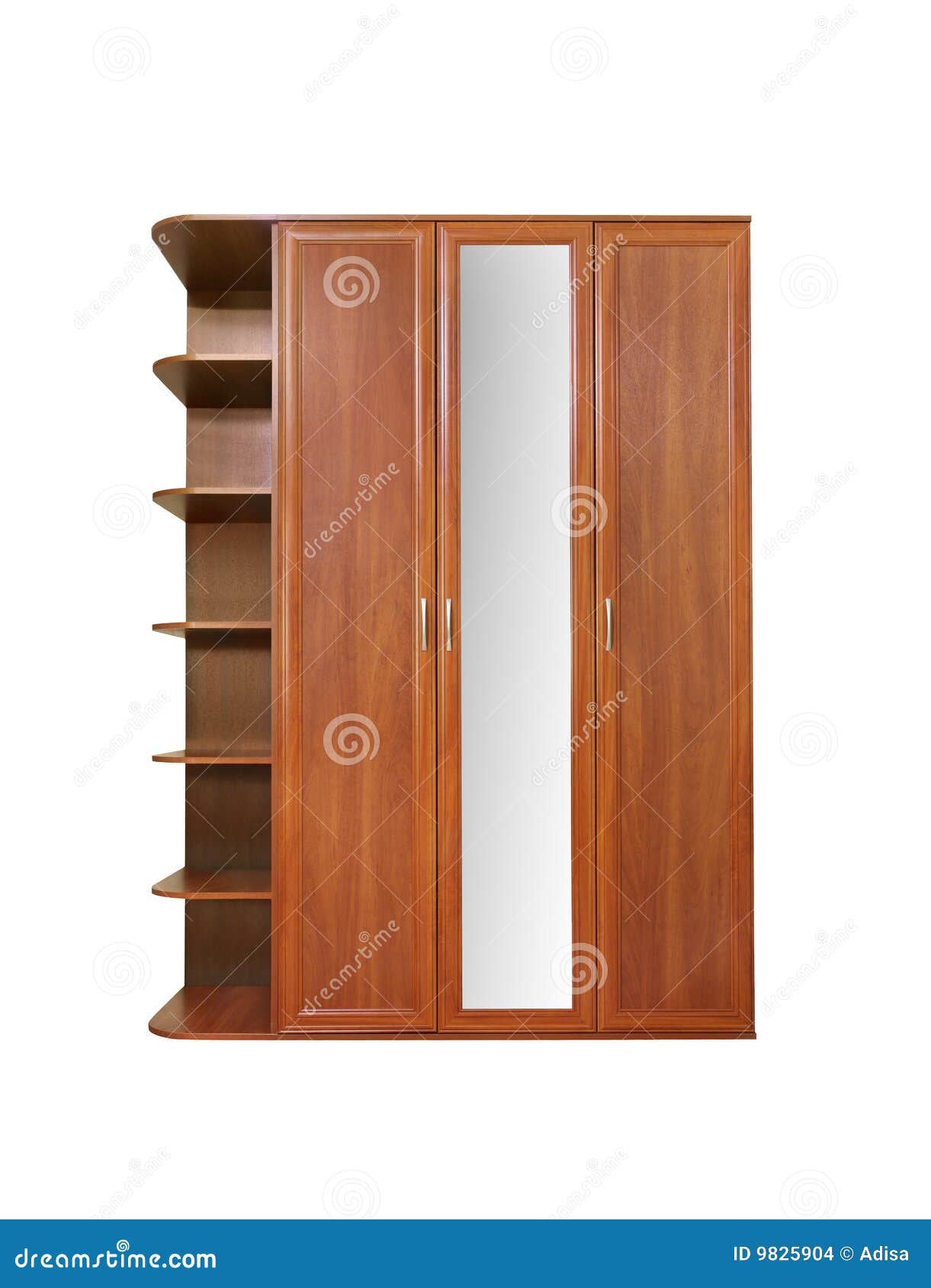 Guardarropa de madera foto de archivo. Imagen de cabina - 9825904