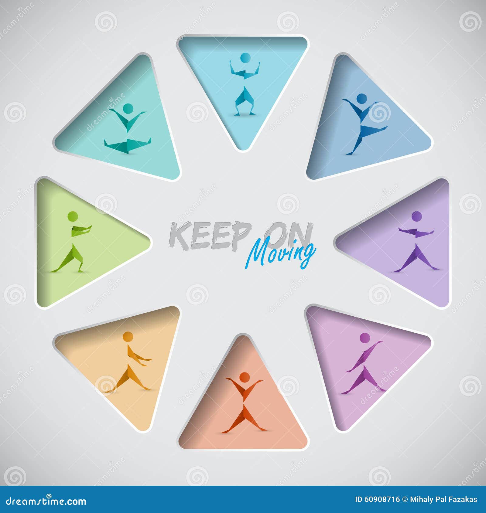 Guarde En Fondo Mooving De La Aptitud Ilustración del Vector ...