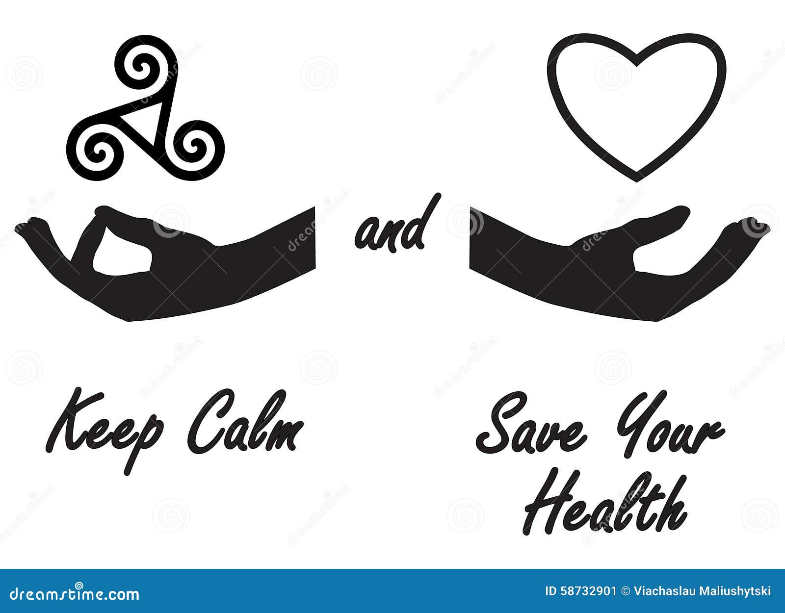 Guarde La Calma Y Ahorre Su Salud Ilustración del Vector - Ilustración ...