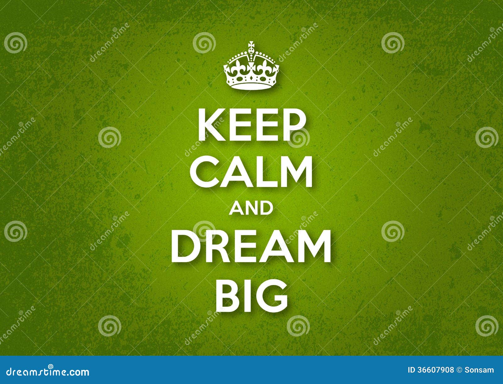 Guarde La Calma Y Sueñe Grande Stock de ilustración - Ilustración de ...