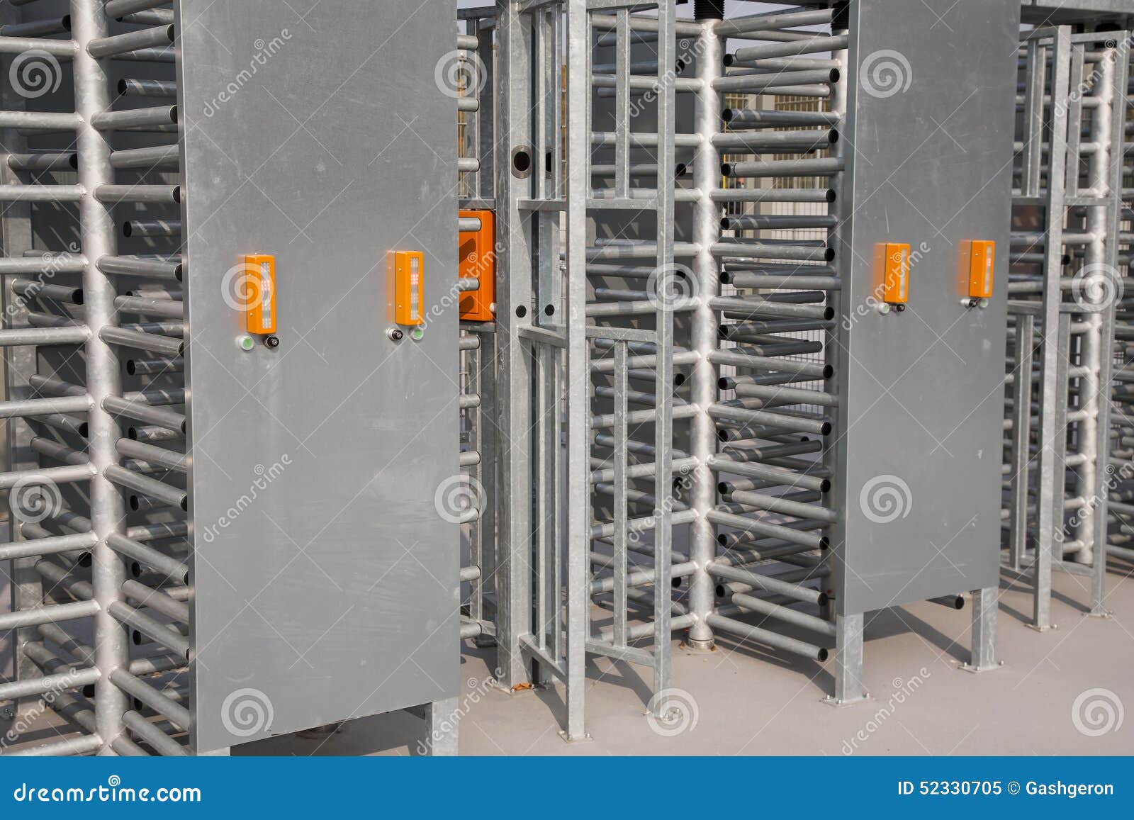 Guarded entrance. stock image. Image of crowd, interior - 52330705