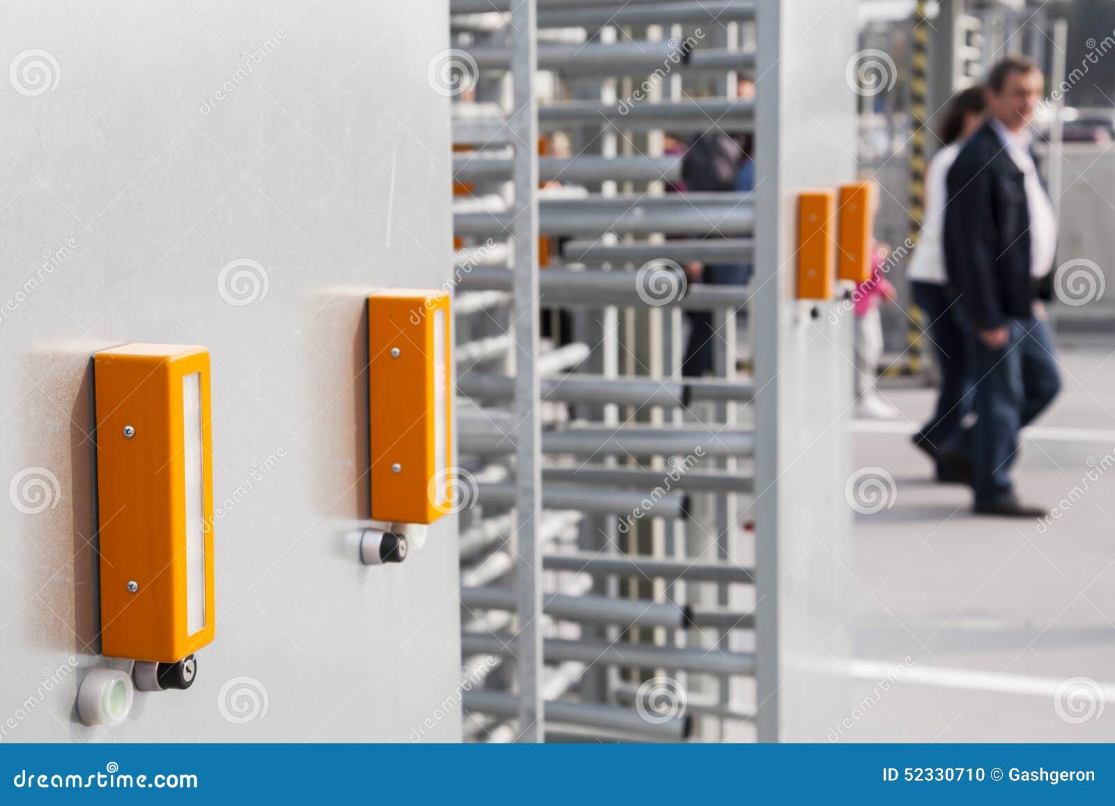 Guarded entrance. stock photo. Image of subway, airport - 52330710