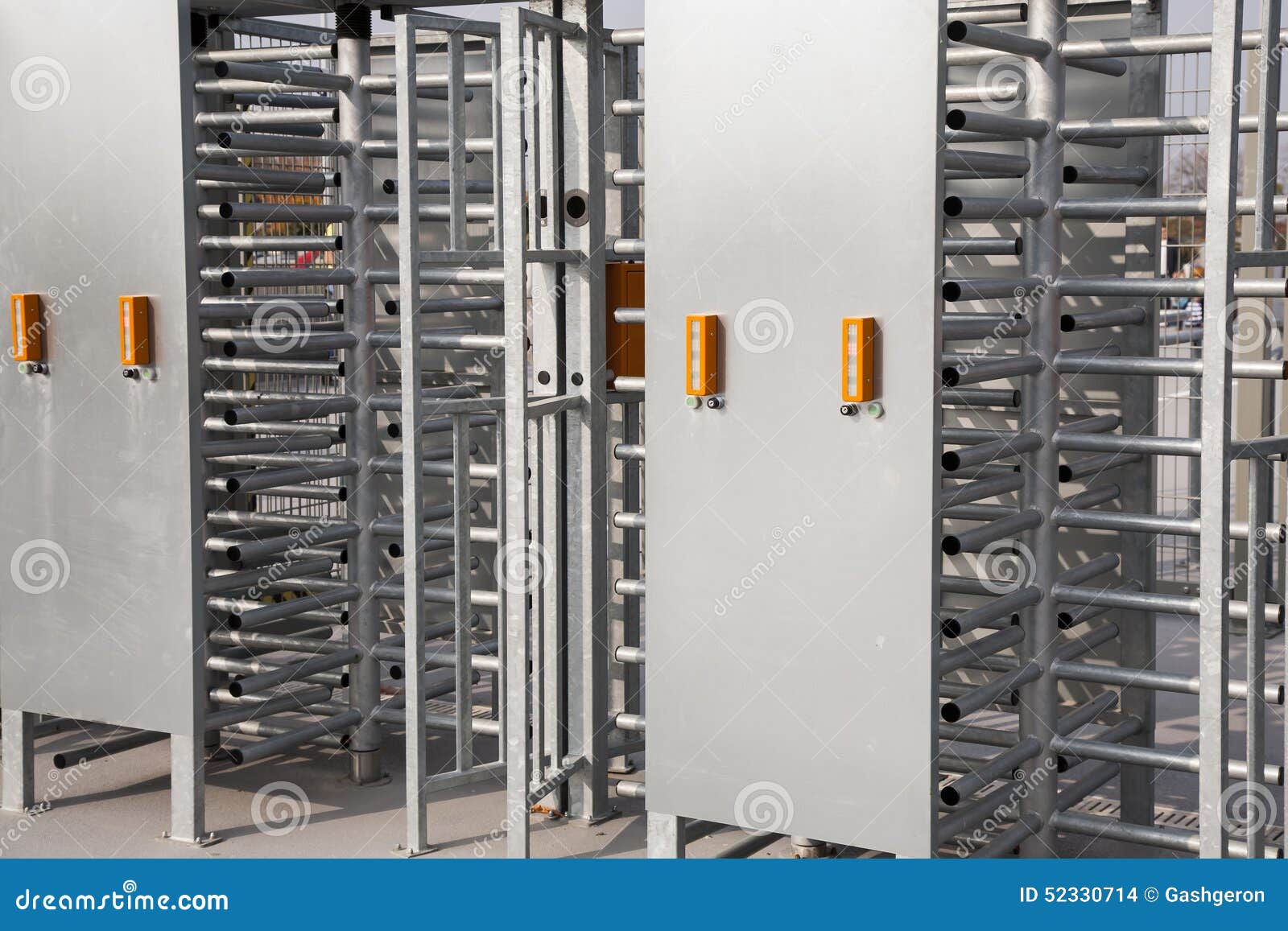 Guarded entrance. stock photo. Image of subway, station - 52330714