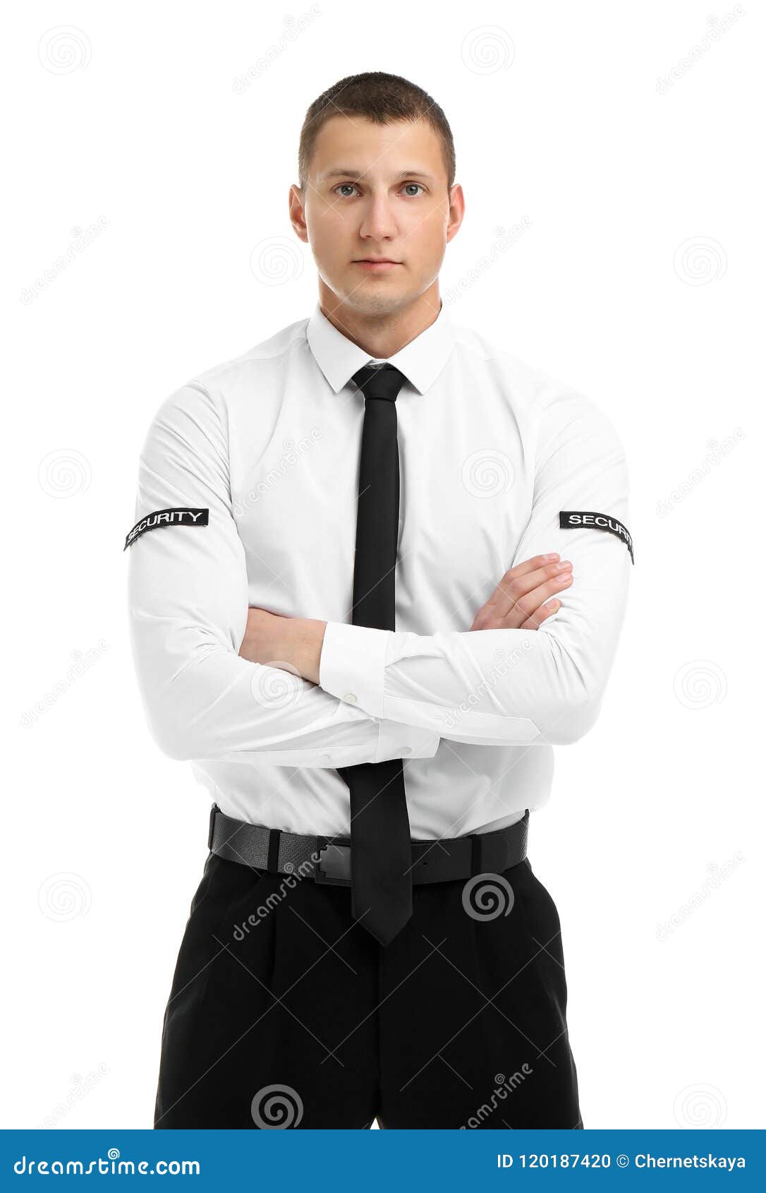 Guardia De Seguridad Masculino in Uniform Foto de archivo - Imagen de ...